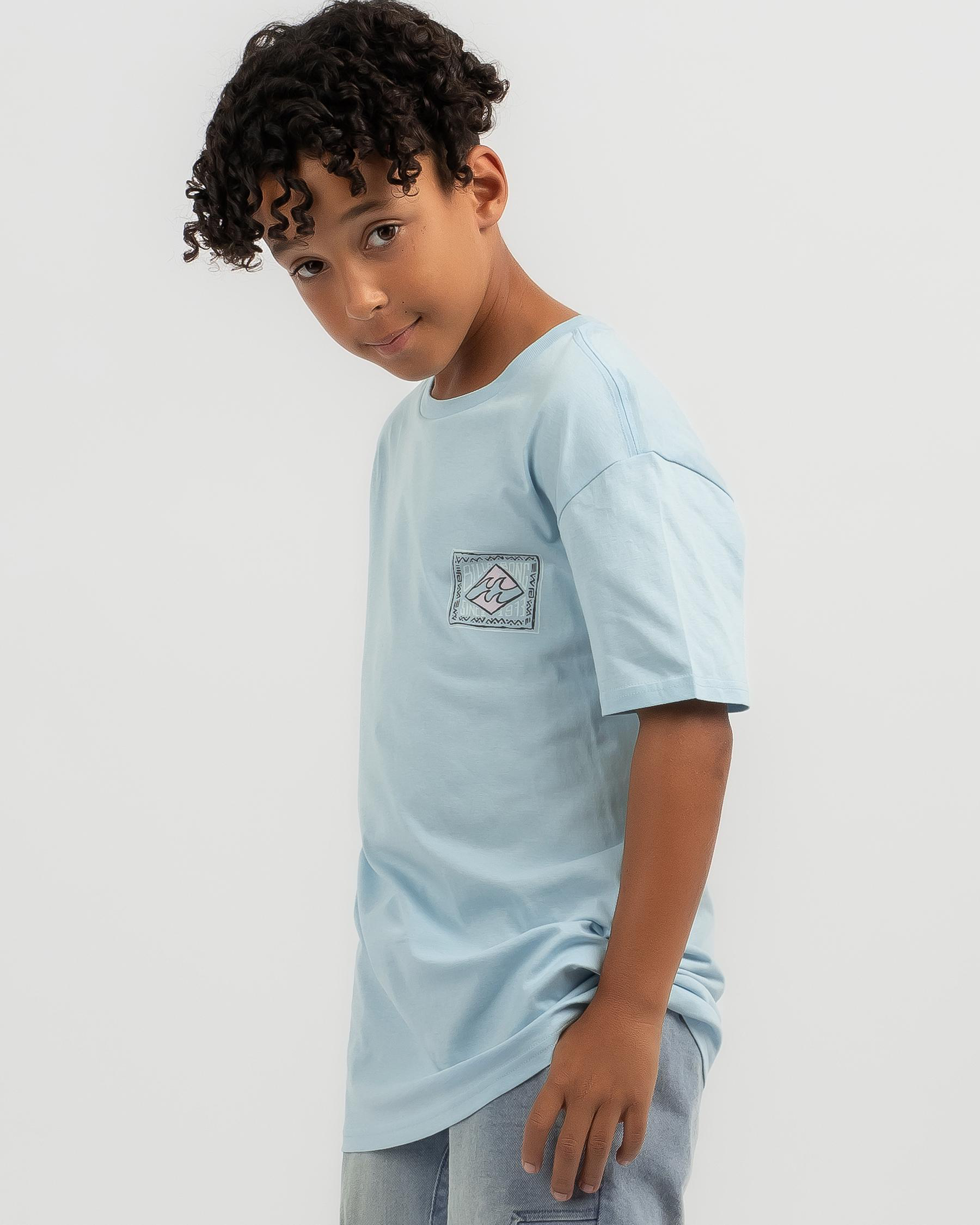 Shop Billabong Boys' Boxed In T-Shirt In Coastal - Fast Shipping & Easy ...