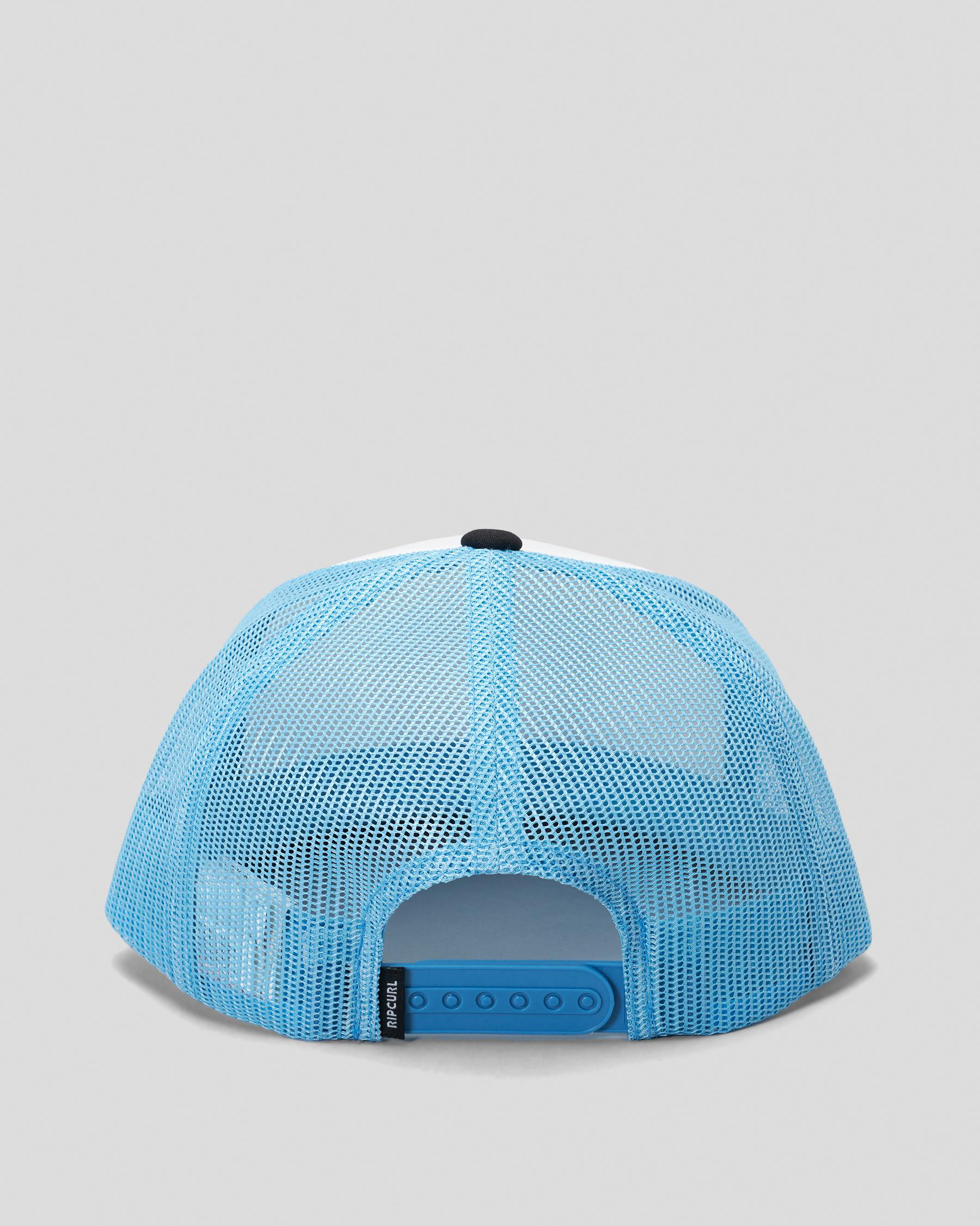 Shop Rip Curl Boys' Pure Surf Trucker Cap In Light Blue - Fast Shipping ...