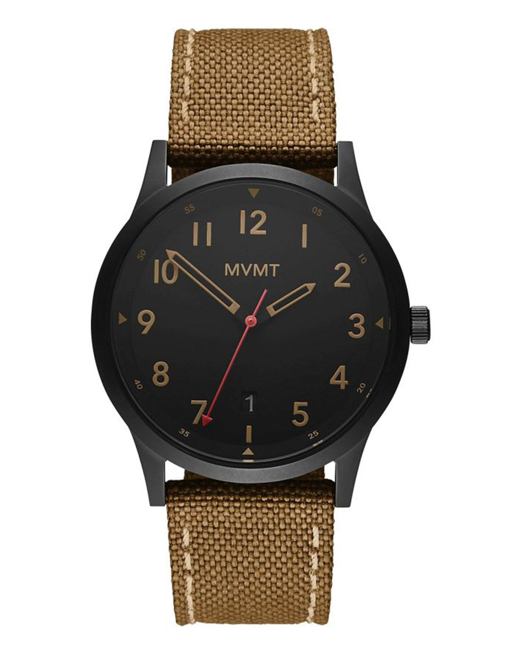 Shop Mvmt Watches Field Canvas Watch In Tan - Fast Shipping & Easy ...