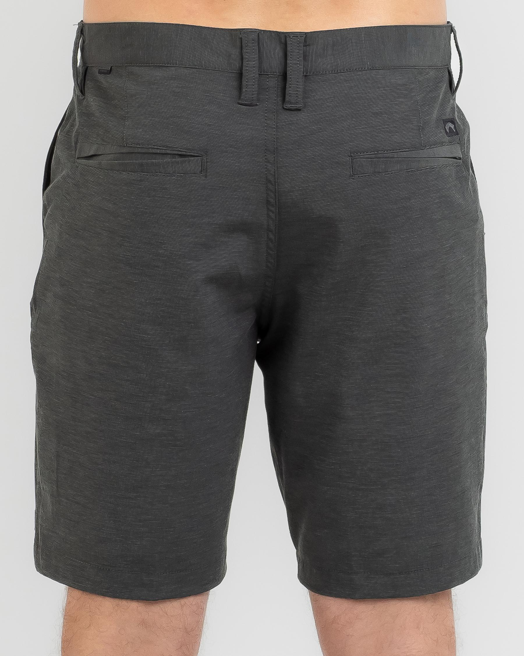 Shop Billabong Crossfire Mid Walk Shorts In Asphalt - Fast Shipping ...