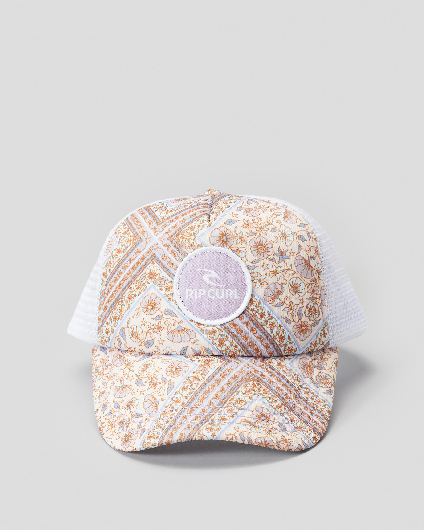 Shop Rip Curl Toddlers' Mixed Trucker Cap In Lilac - Fast Shipping ...