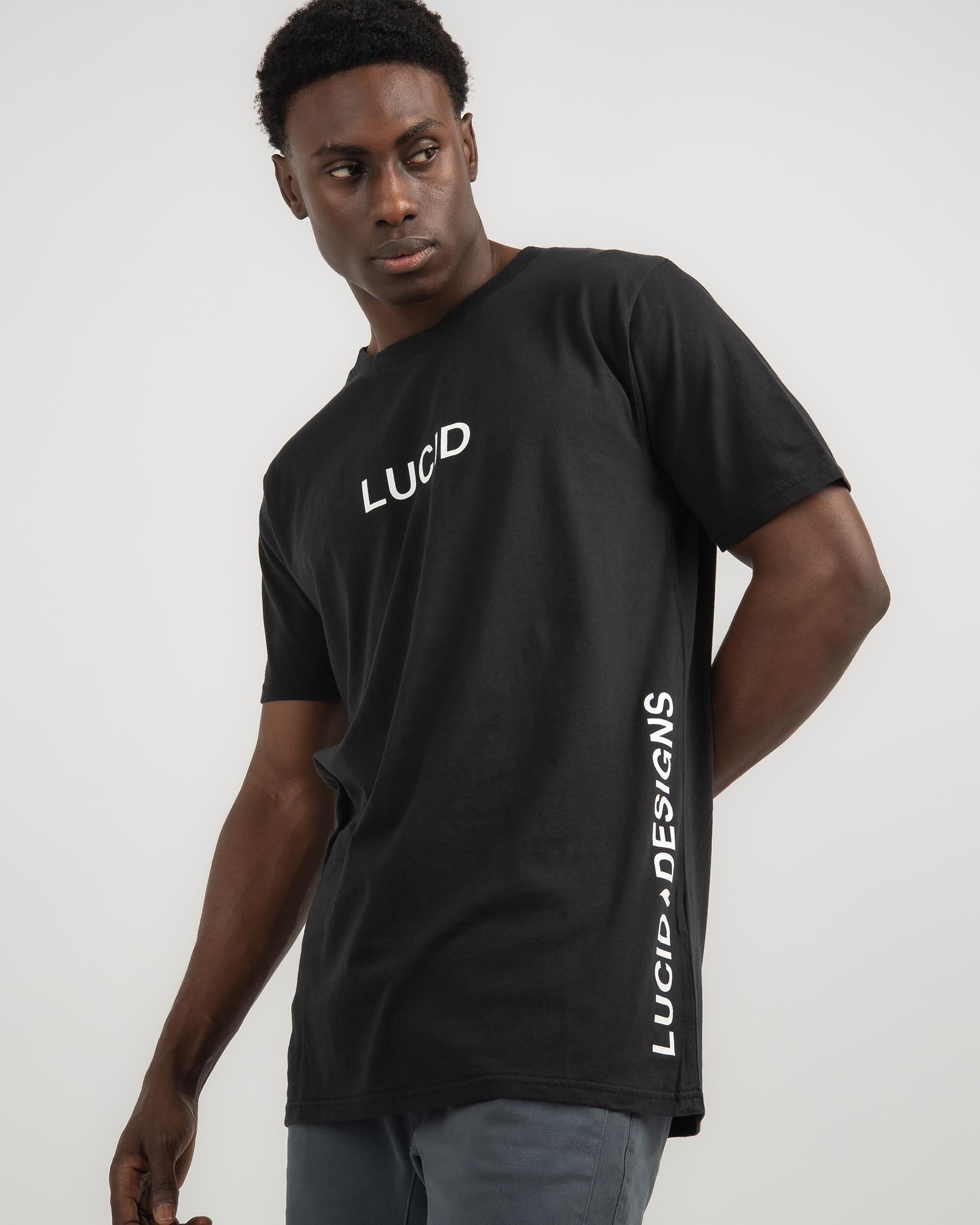 Shop Lucid Vertical T-Shirt In Black - Fast Shipping & Easy Returns ...
