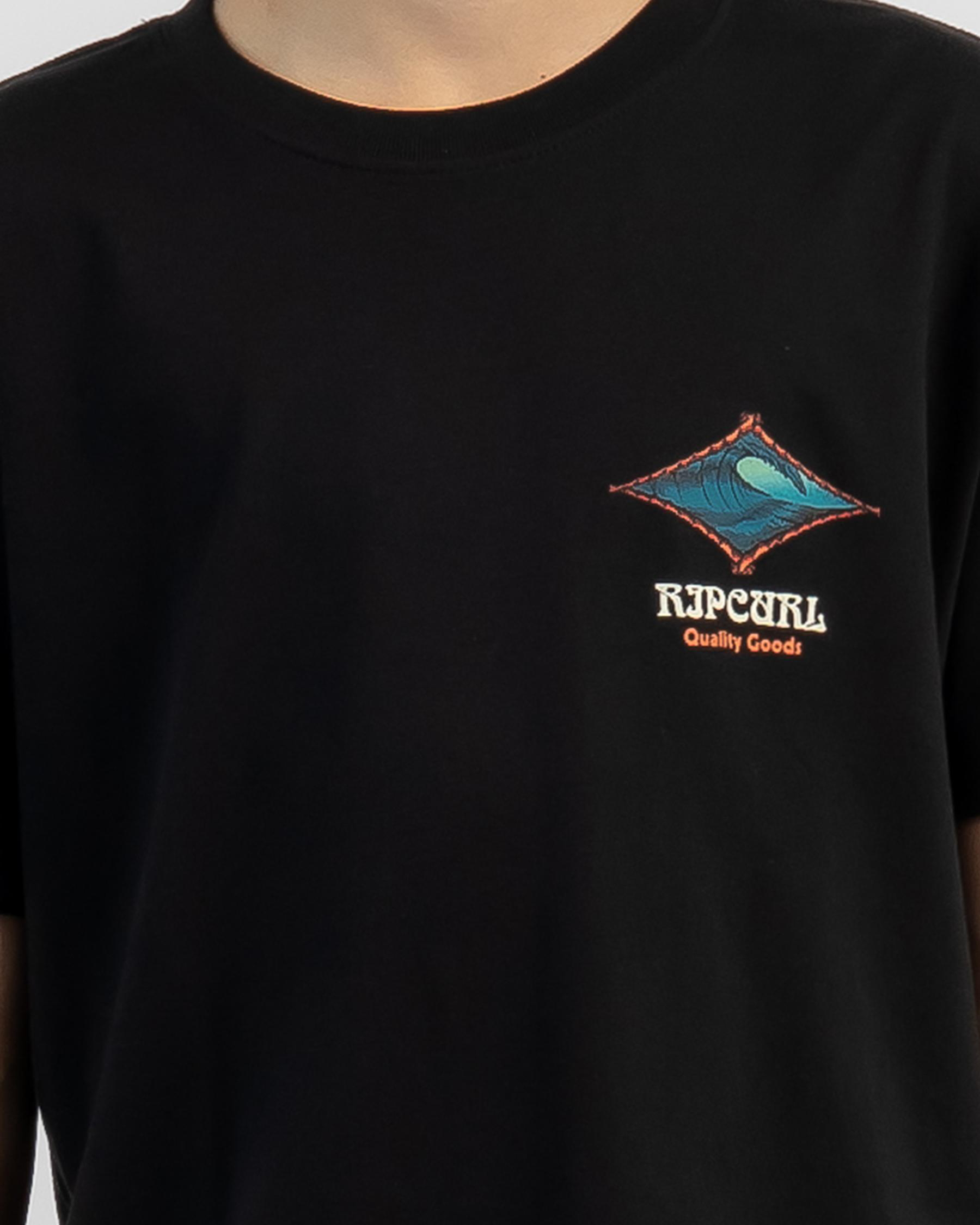 Shop Rip Curl Boys' Paradise T-Shirt In Black - Fast Shipping & Easy ...