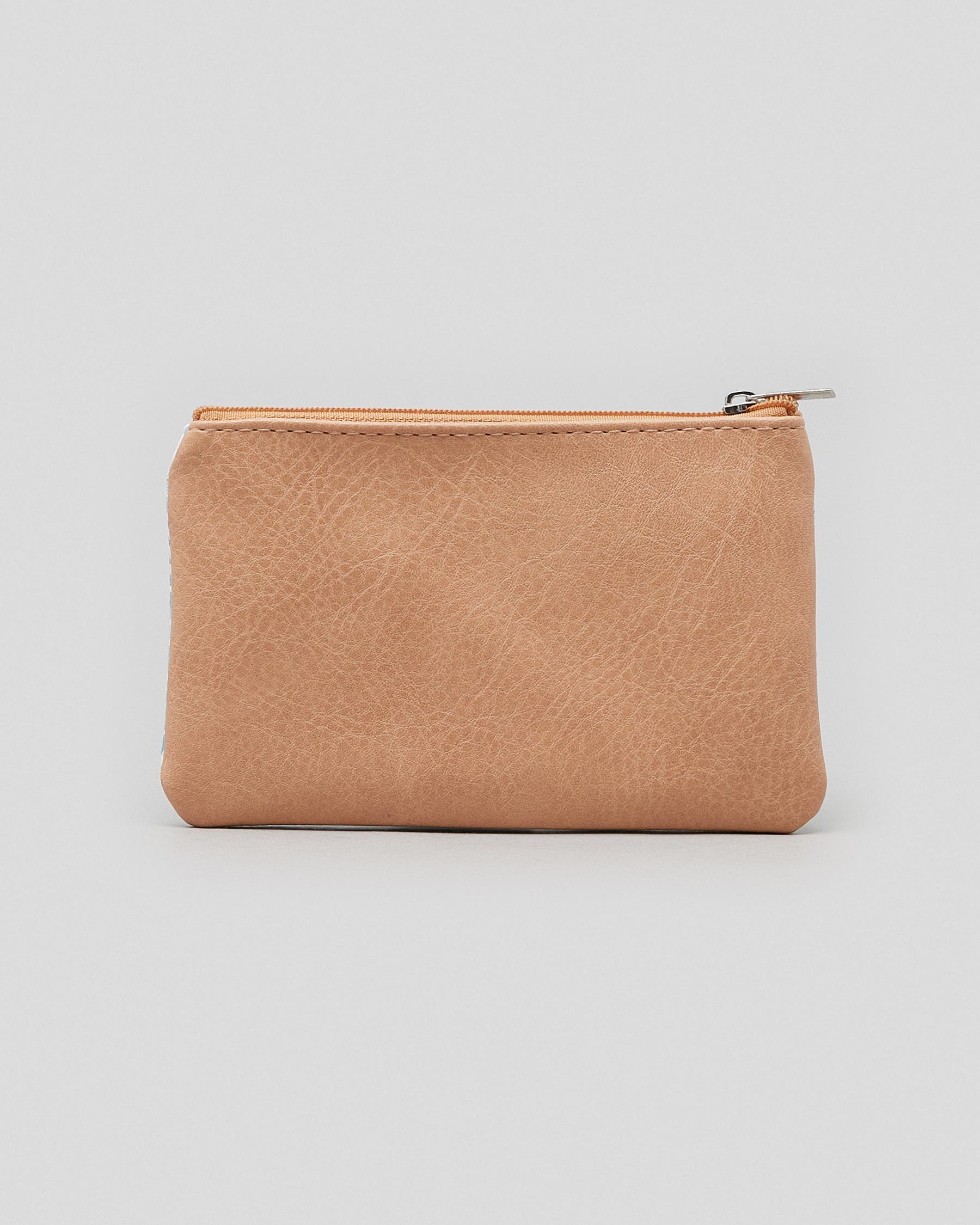 Shop Billabong Maze Coin Purse In Blue - Fast Shipping & Easy Returns ...