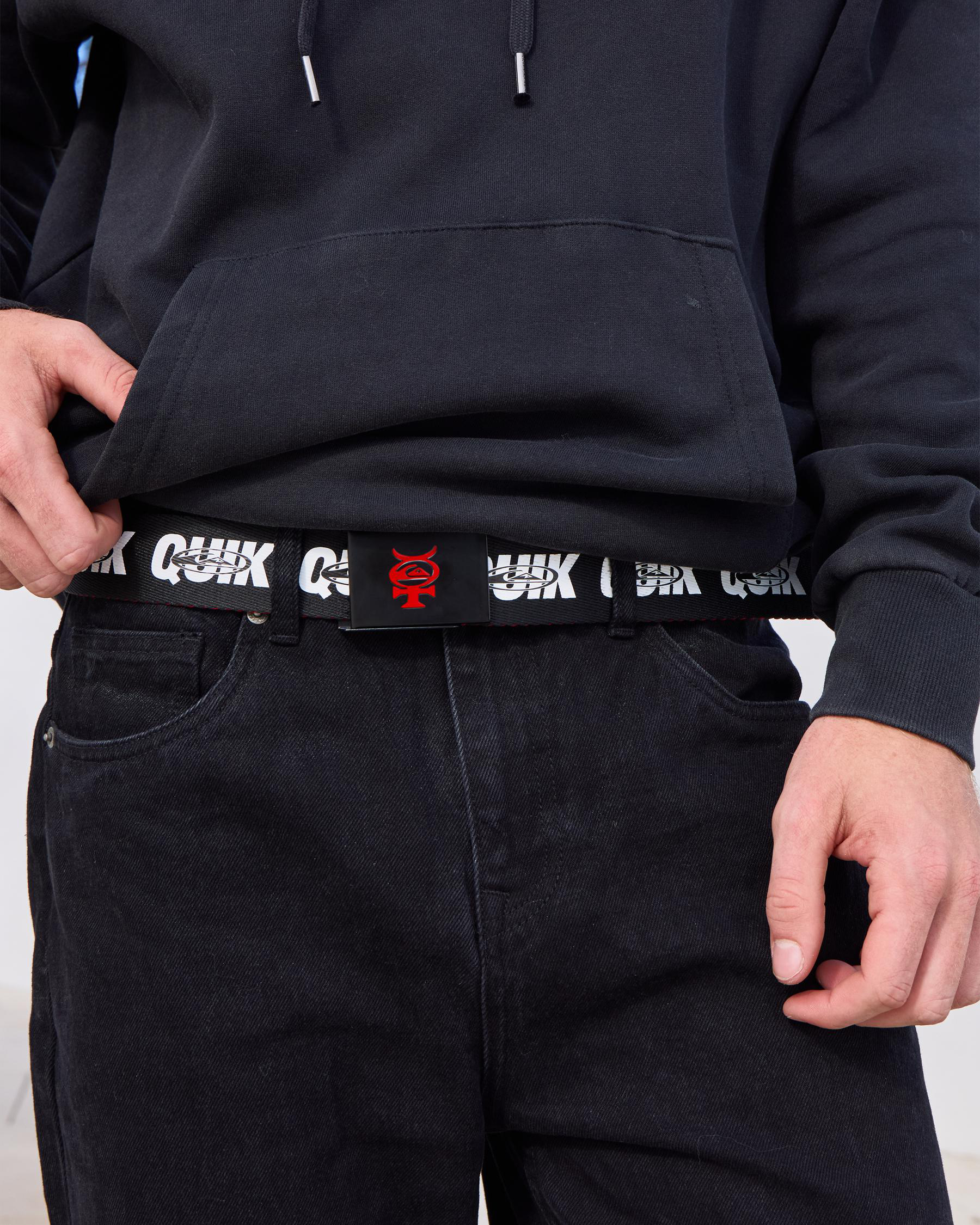 Shop Quiksilver Mercury Belt In Black - Fast Shipping & Easy Returns ...