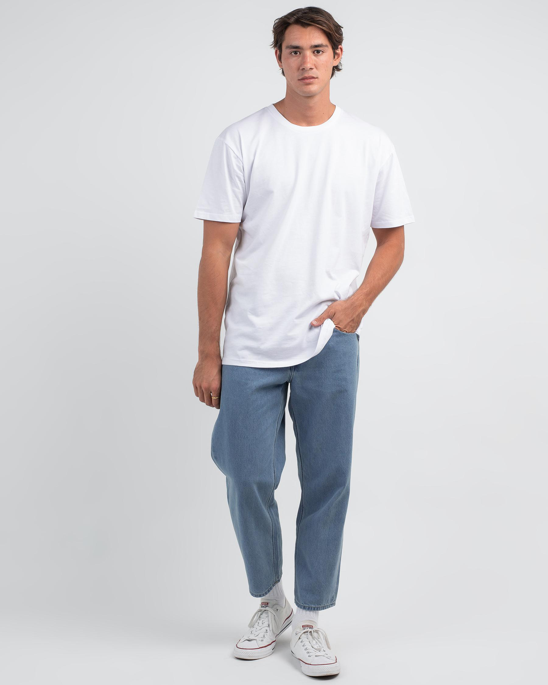 Shop Volcom Modown Tapered Jeans In Blue - Fast Shipping & Easy Returns ...