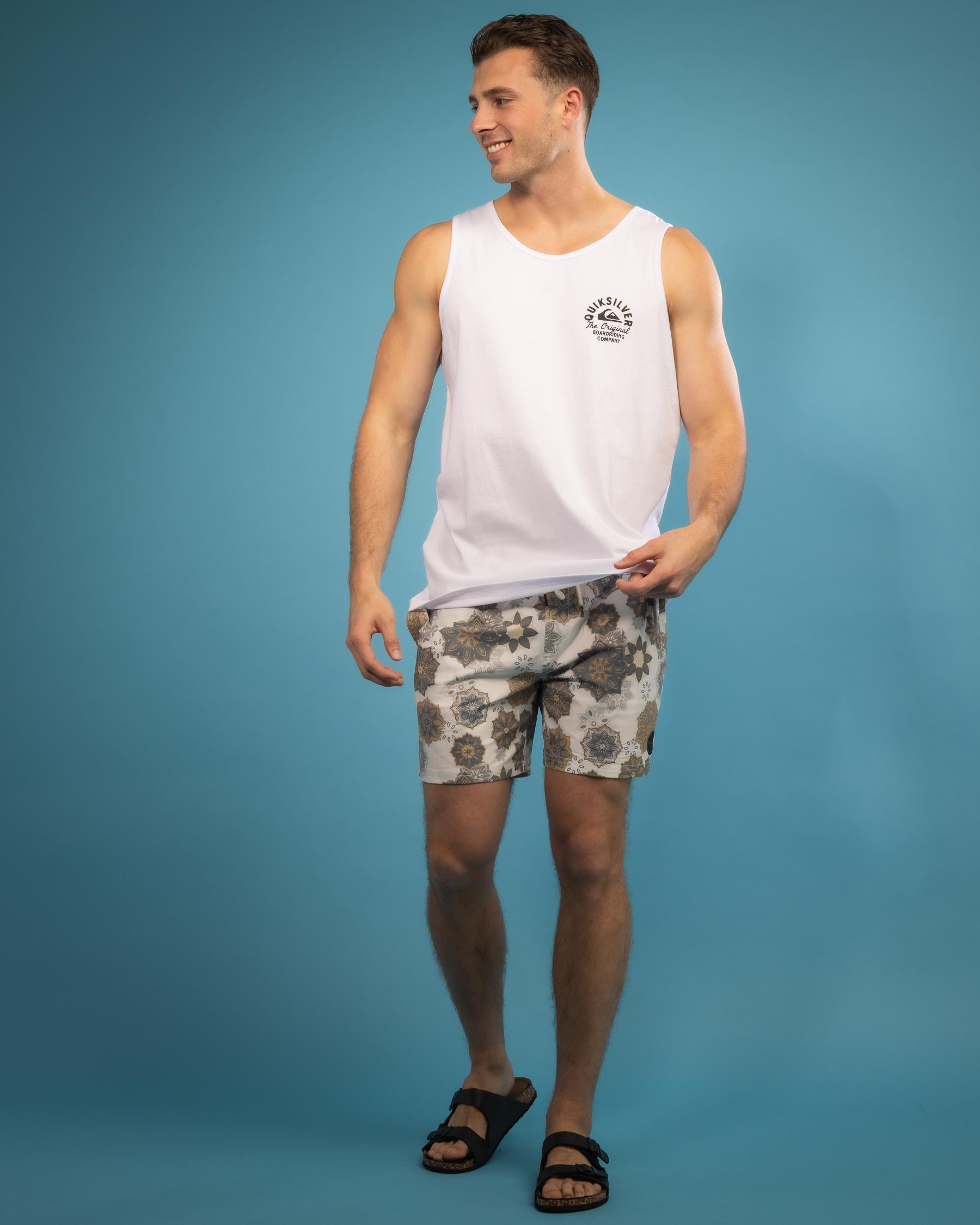 Shop Quiksilver Circle Script Tank In White - Fast Shipping & Easy ...