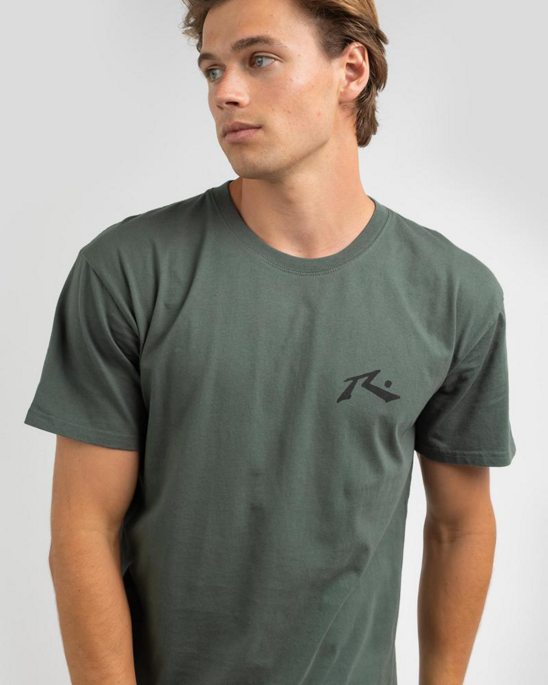 Shop Rusty Competition T-Shirt In Shadow Army - Fast Shipping & Easy ...