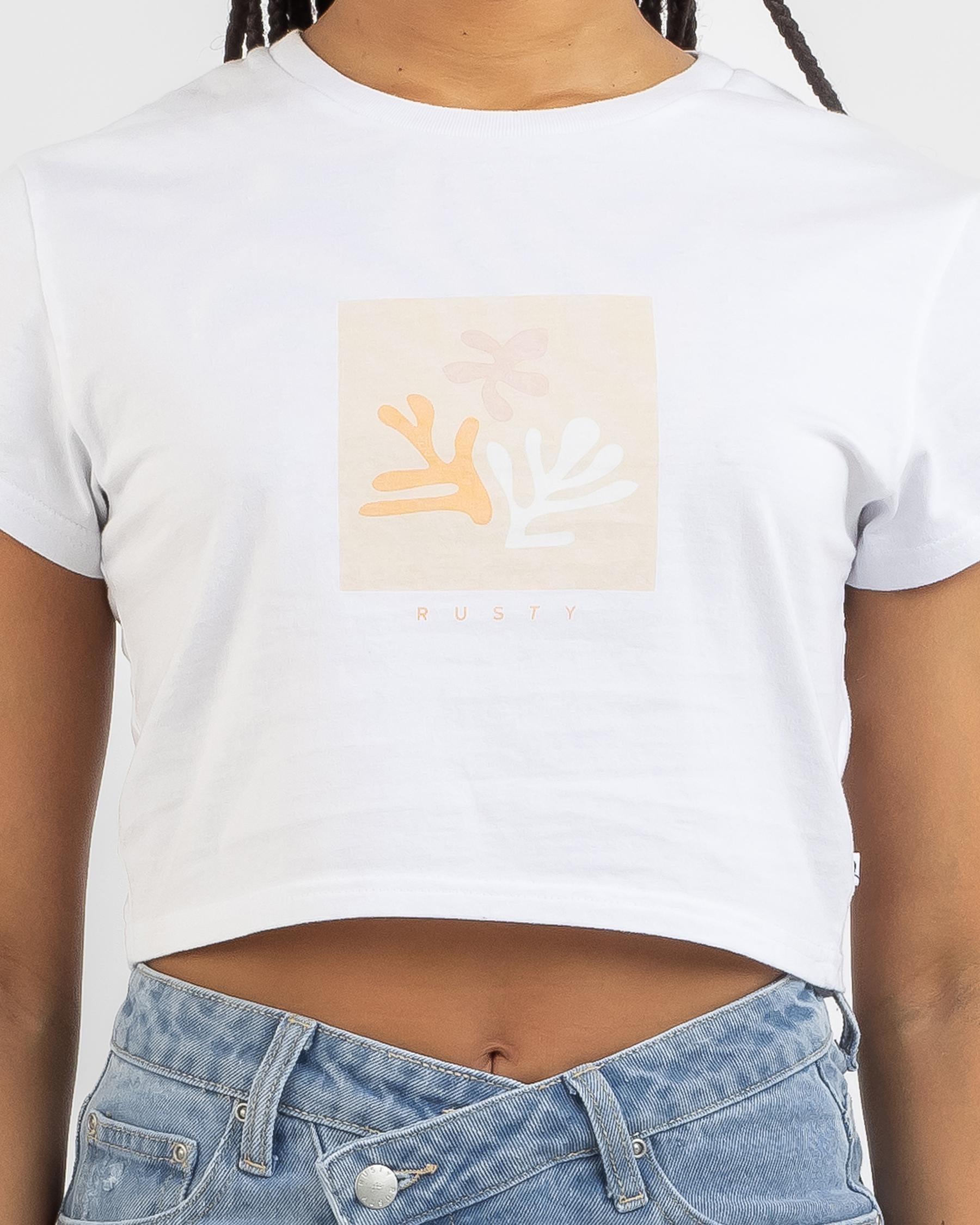 Shop Rusty Atoll Baby Tee In White - Fast Shipping & Easy Returns ...