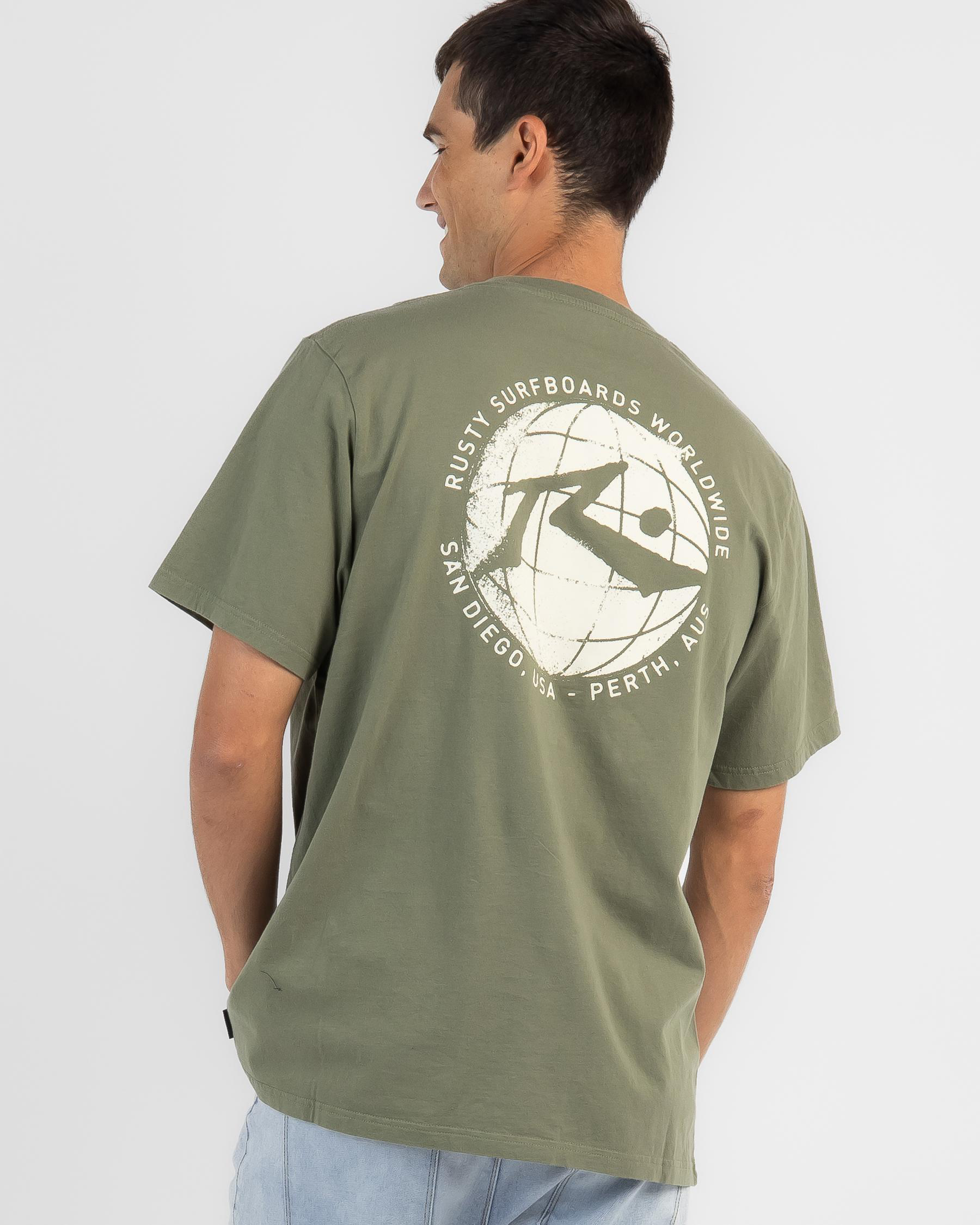 Shop Rusty Around The World T-Shirt In Savanna - Fast Shipping & Easy ...