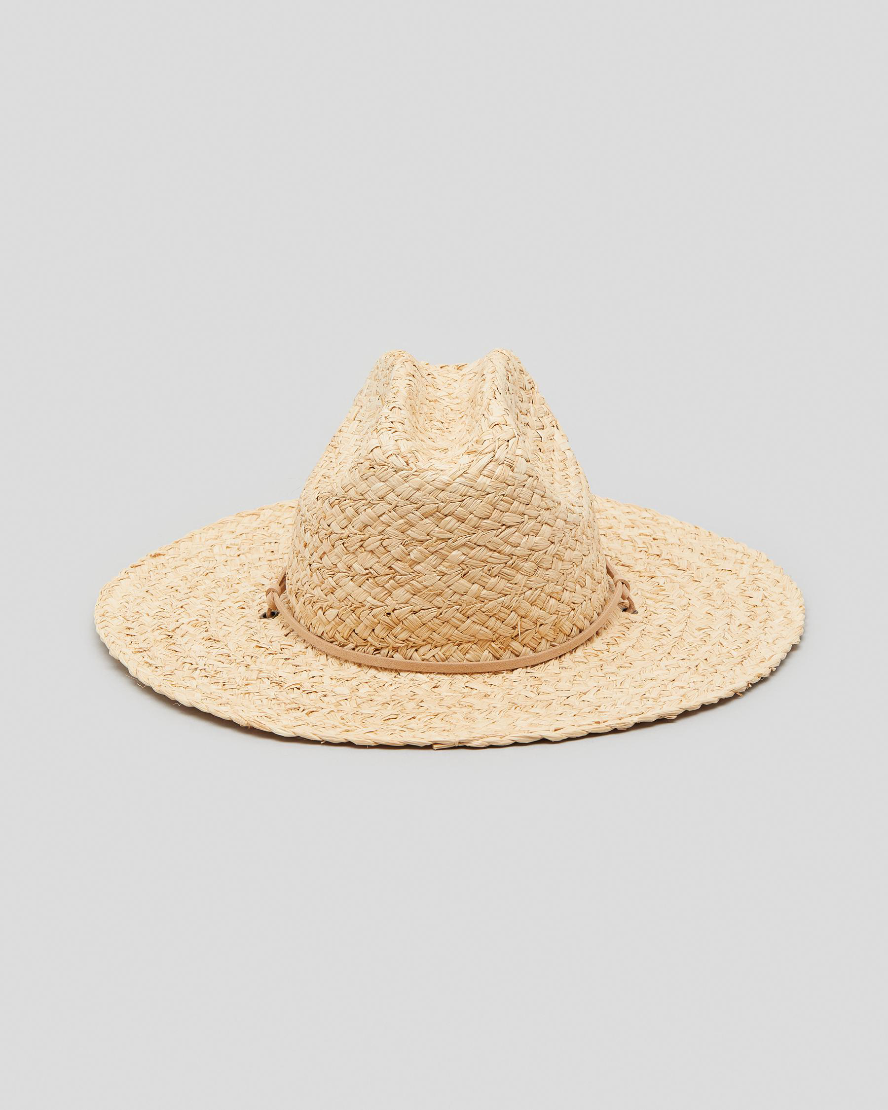 Shop Billabong Wave Chaser Straw Hat In Natural - Fast Shipping & Easy ...