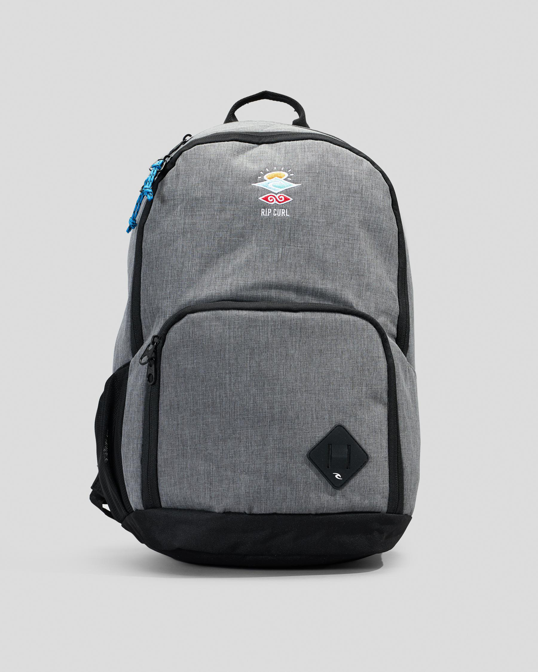 Shop Rip Curl Evo 24L Icons Of Surf Backpack In Grey Marle - Fast ...