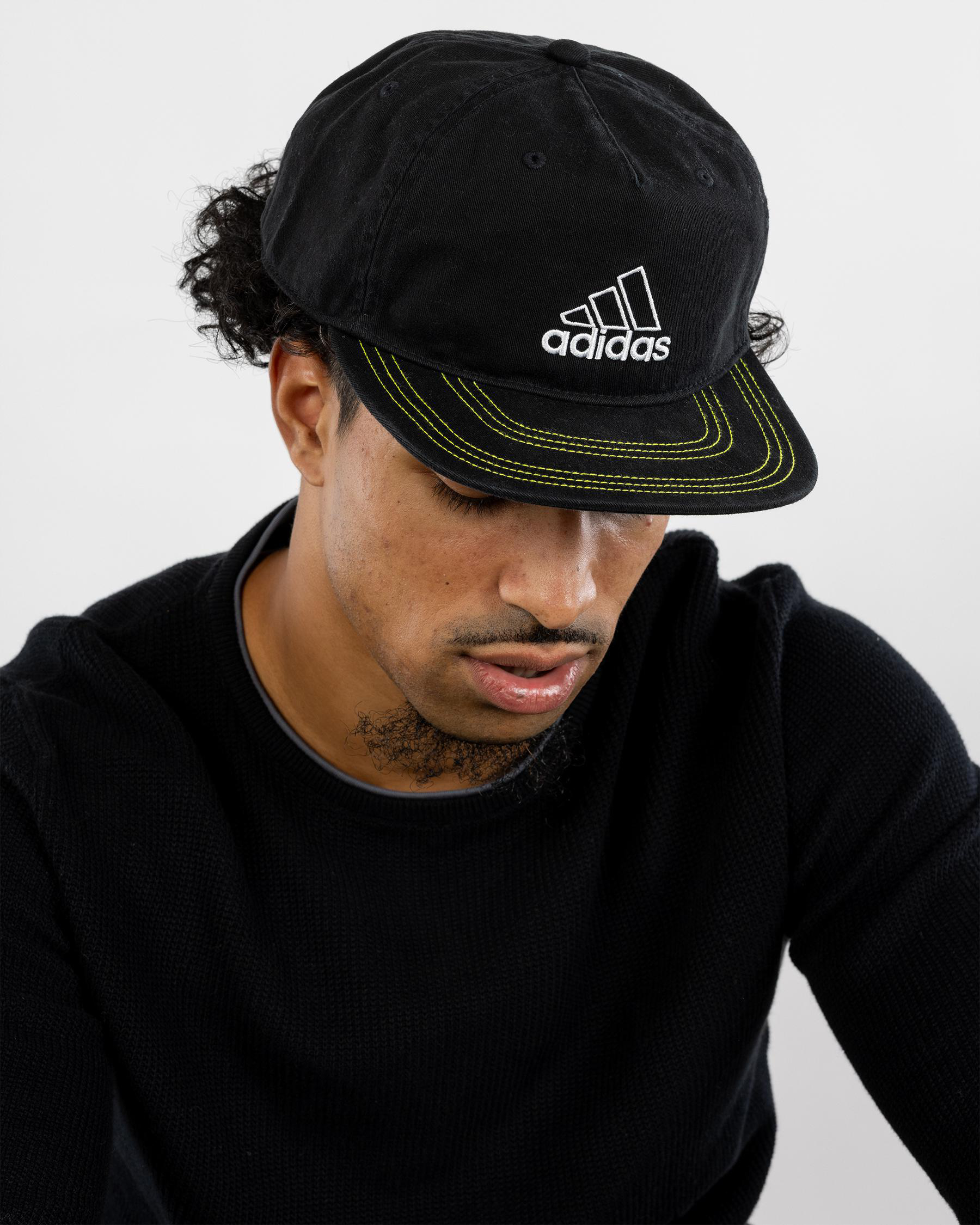adidas Originals Cap In Black/semi Solar Yellow - FREE* Shipping & Easy ...