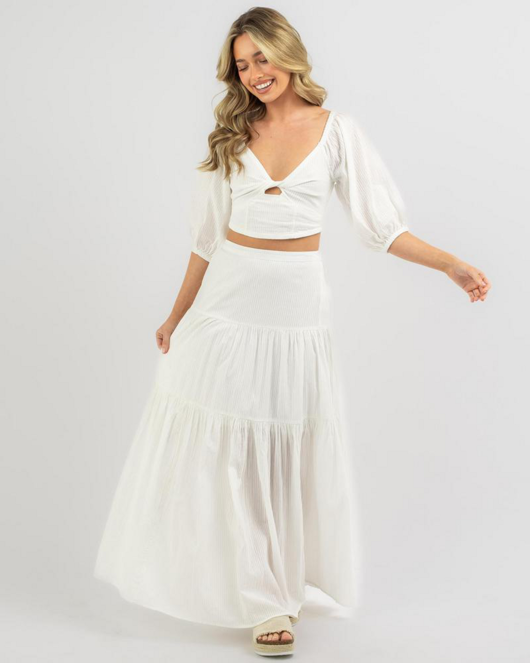 Shop Billabong Del Sol Top In White - Fast Shipping & Easy Returns ...