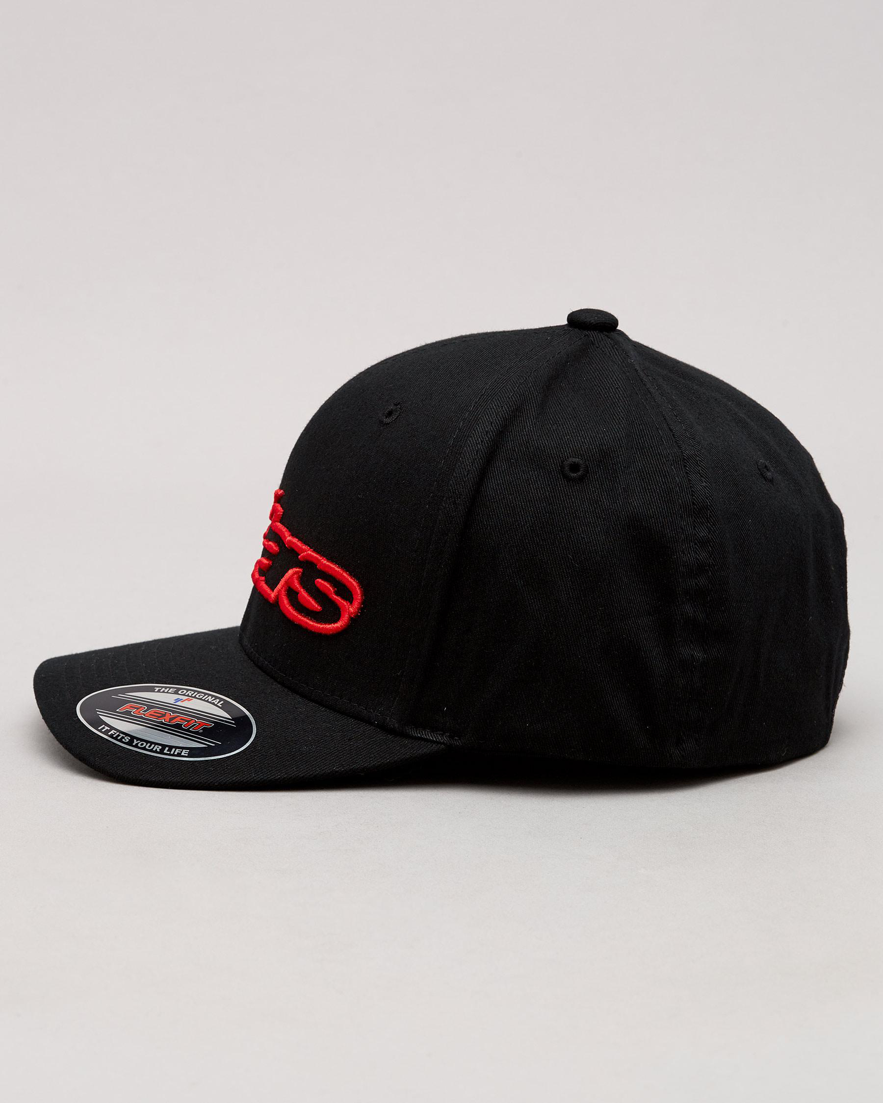 Shop Alpinestars Alpine Stars Blaze Flexfit Cap In Black/red - Fast ...