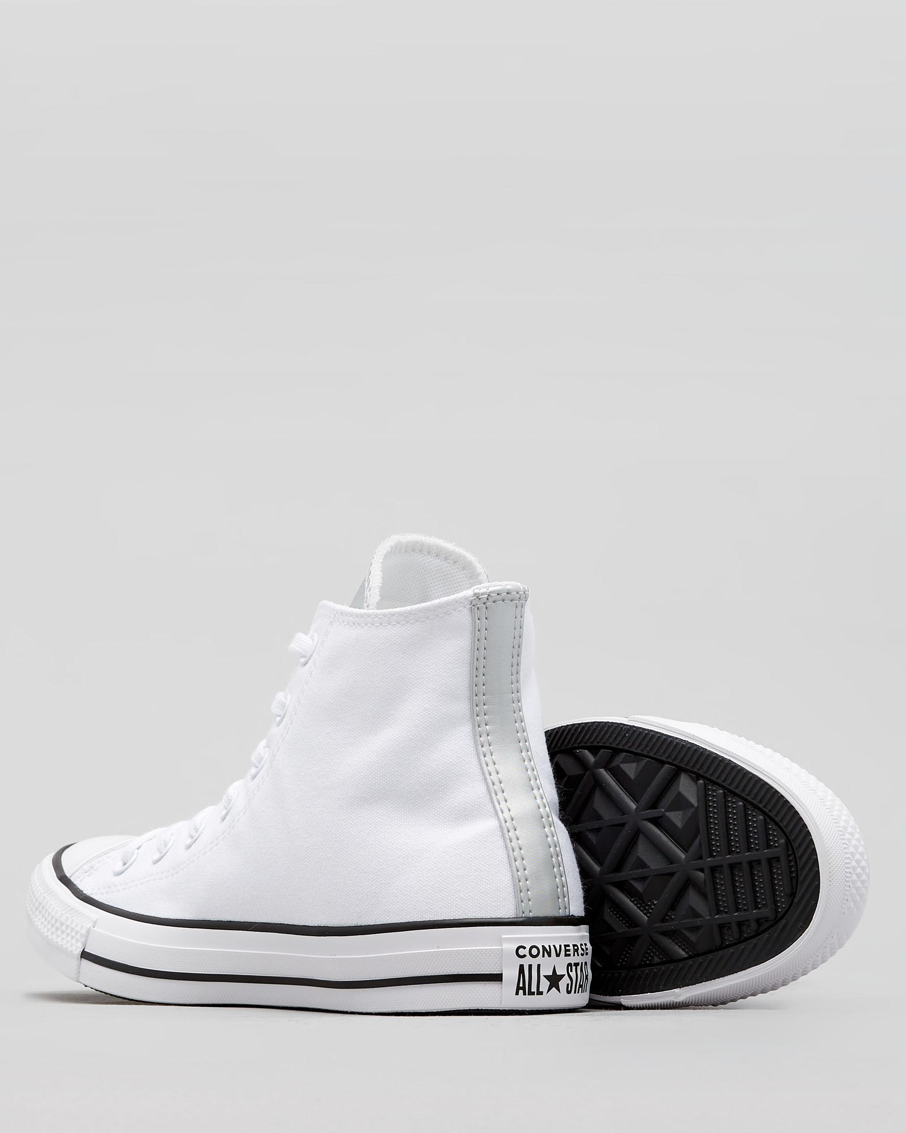 Shop Converse Womens Chuck Taylor All Star Mono Metal Hi Top Shoes In ...