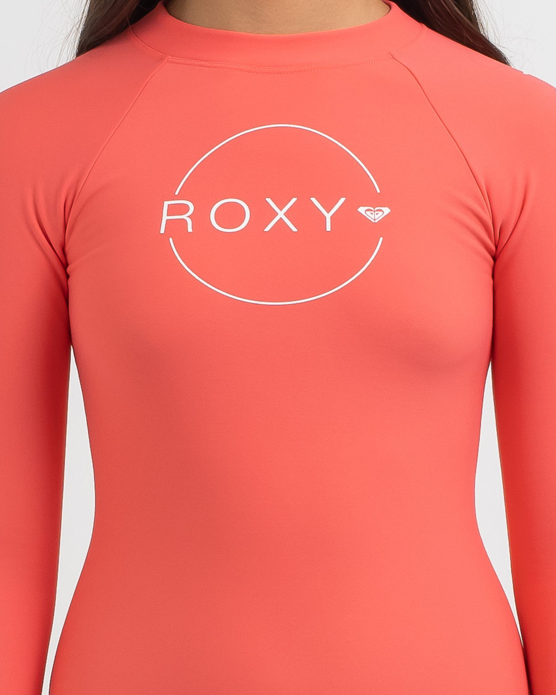 Shop Roxy Girls' Heater Long Sleeve Surfsuit In Calypso Coral - Fast Shipping & Easy Returns ...