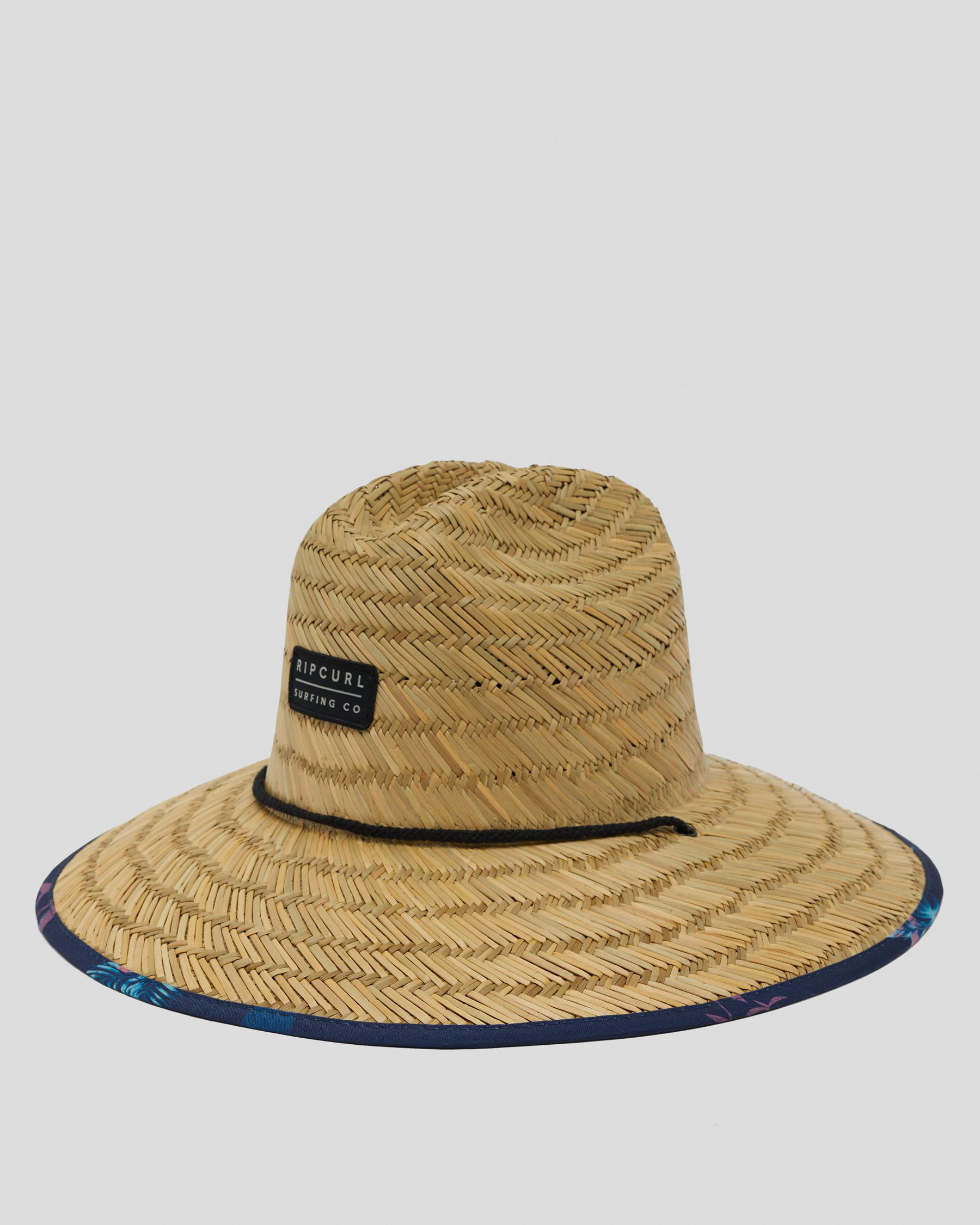 Shop Rip Curl Mix Up Straw Hat In Dark Navy - Fast Shipping & Easy ...