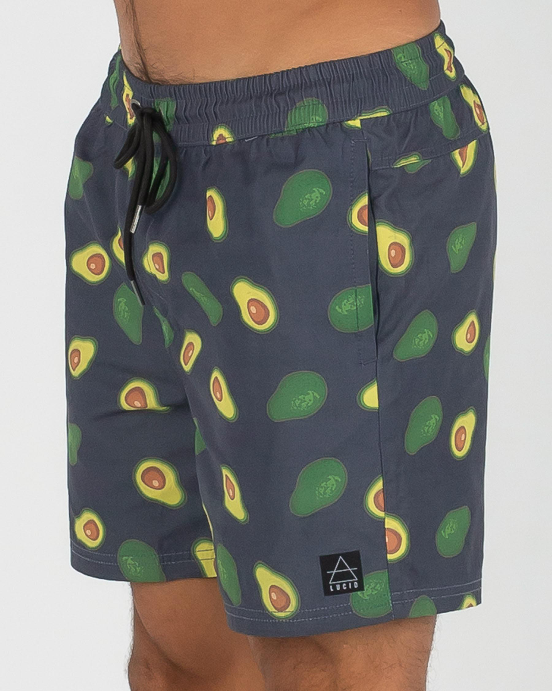 Shop Lucid Smashed Mully Shorts In Navy - Fast Shipping & Easy Returns ...