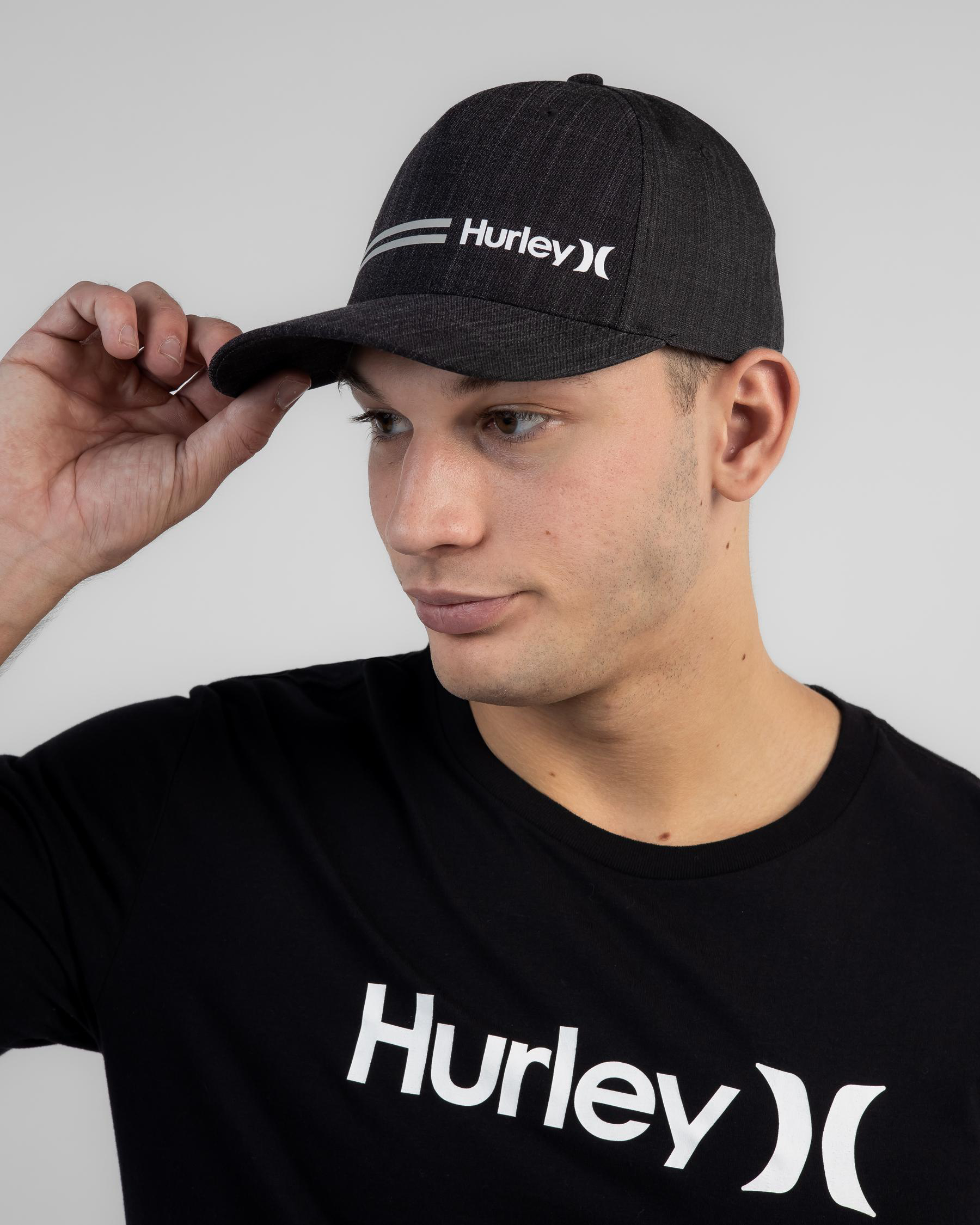 Shop Hurley H20 DRI Line Up Cap In Black - Fast Shipping & Easy Returns ...