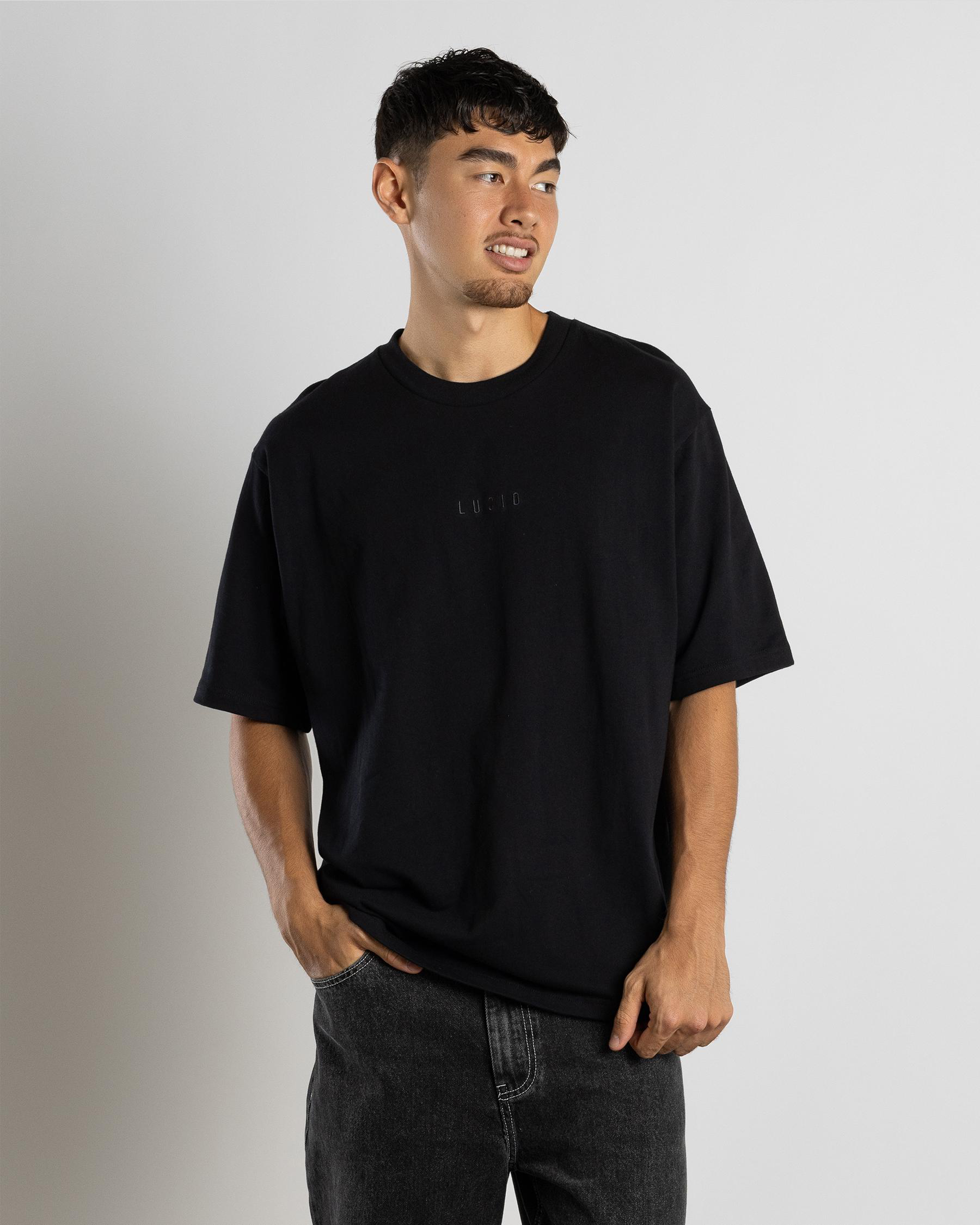 Shop Lucid Code Box Fit T-Shirt In Black - Fast Shipping & Easy Returns ...
