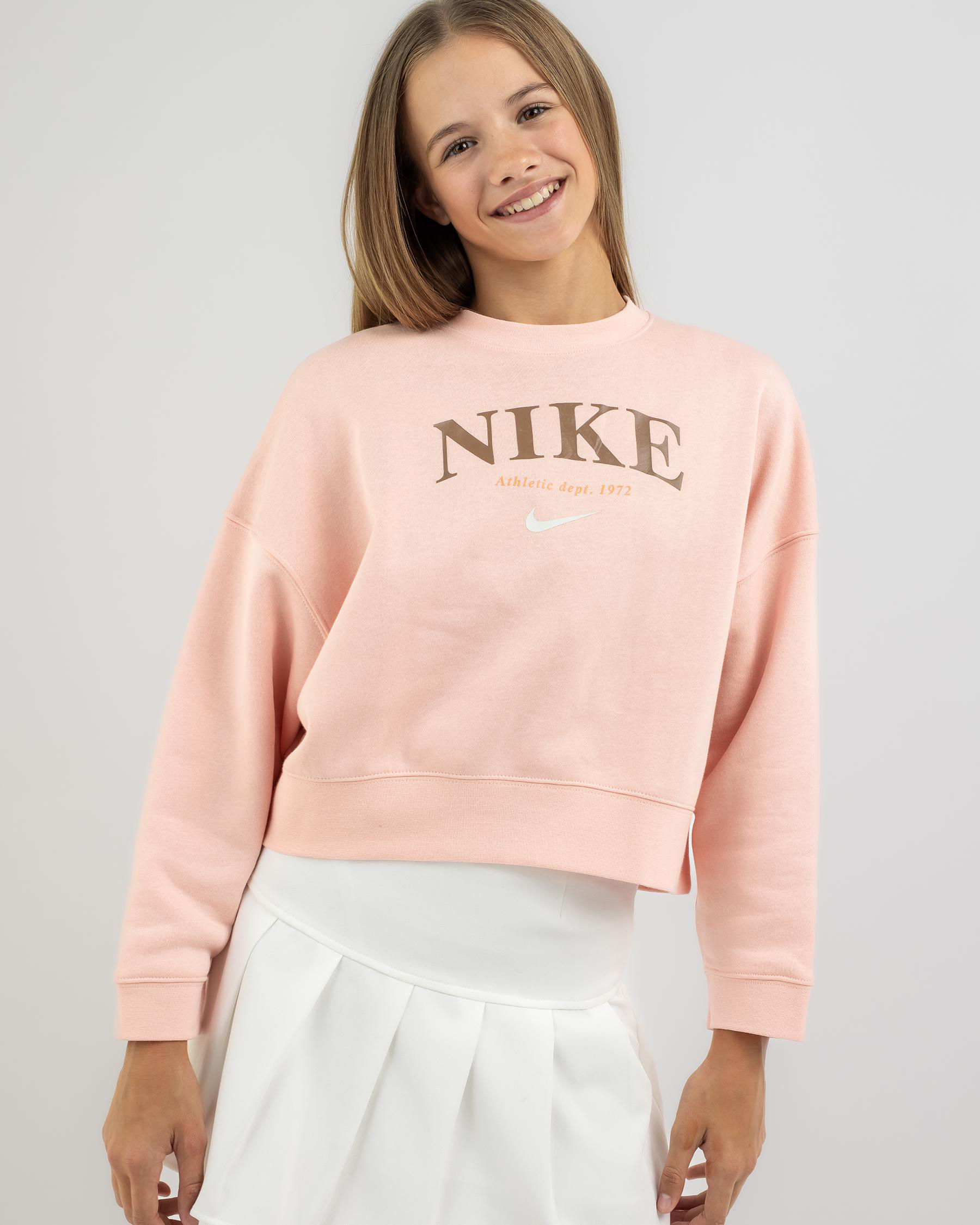 Nike Girls' Trend Sweatshirt In Arctic Orange | City Beach Australia