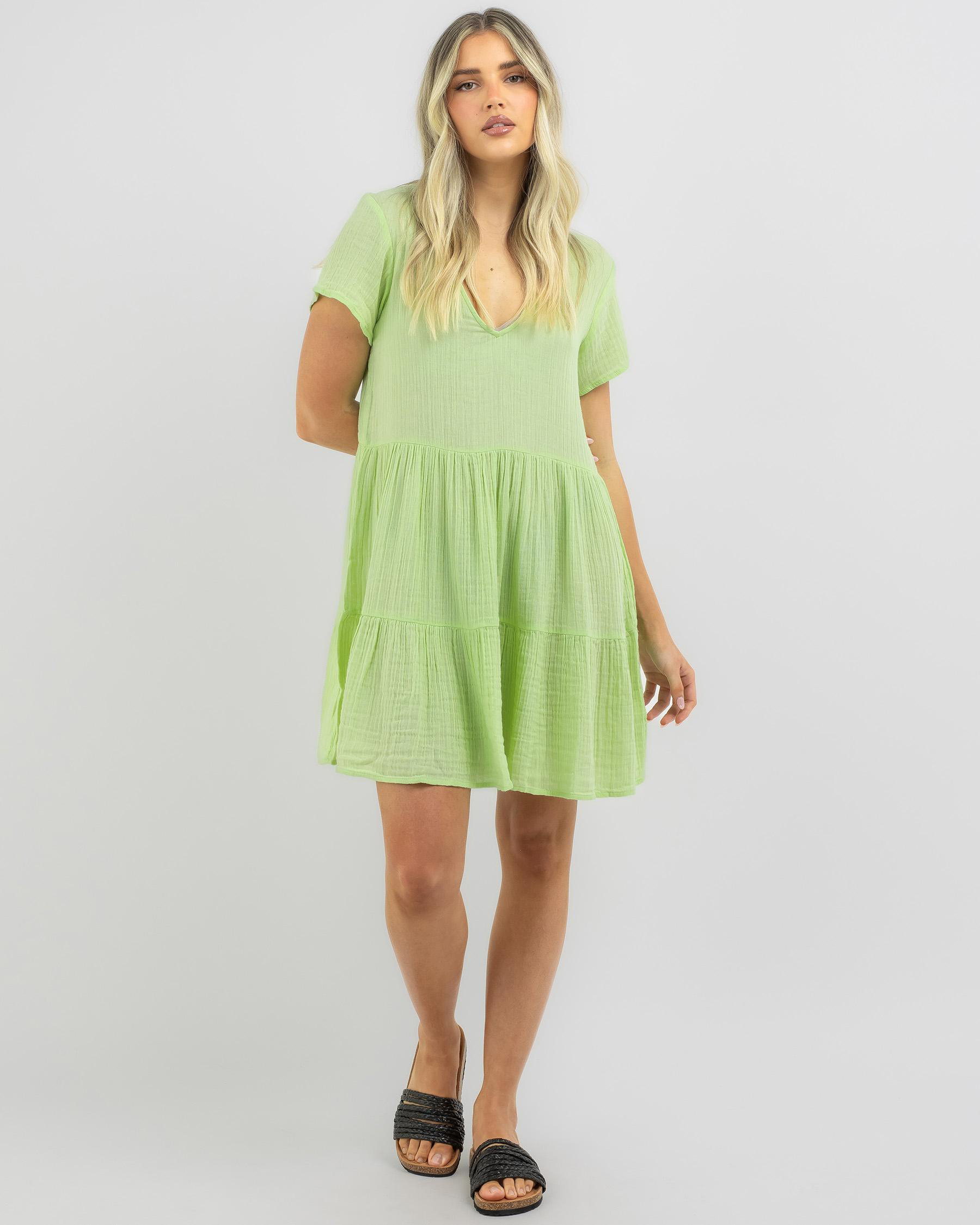Shop Rip Curl Premium Surf Dress In Light Green - Fast Shipping & Easy ...
