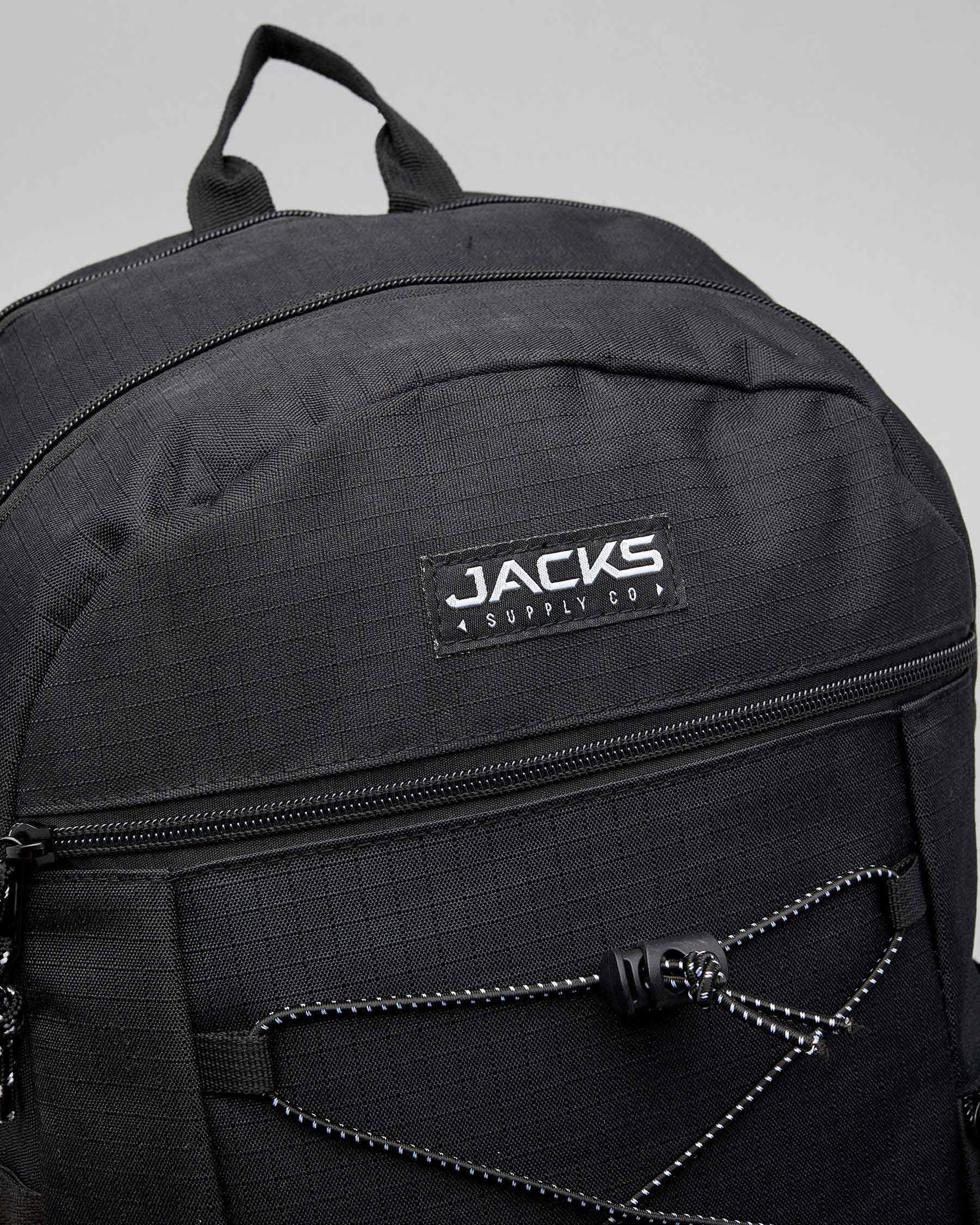 Shop Jacks Rotund Backpack In Black - Fast Shipping & Easy Returns ...