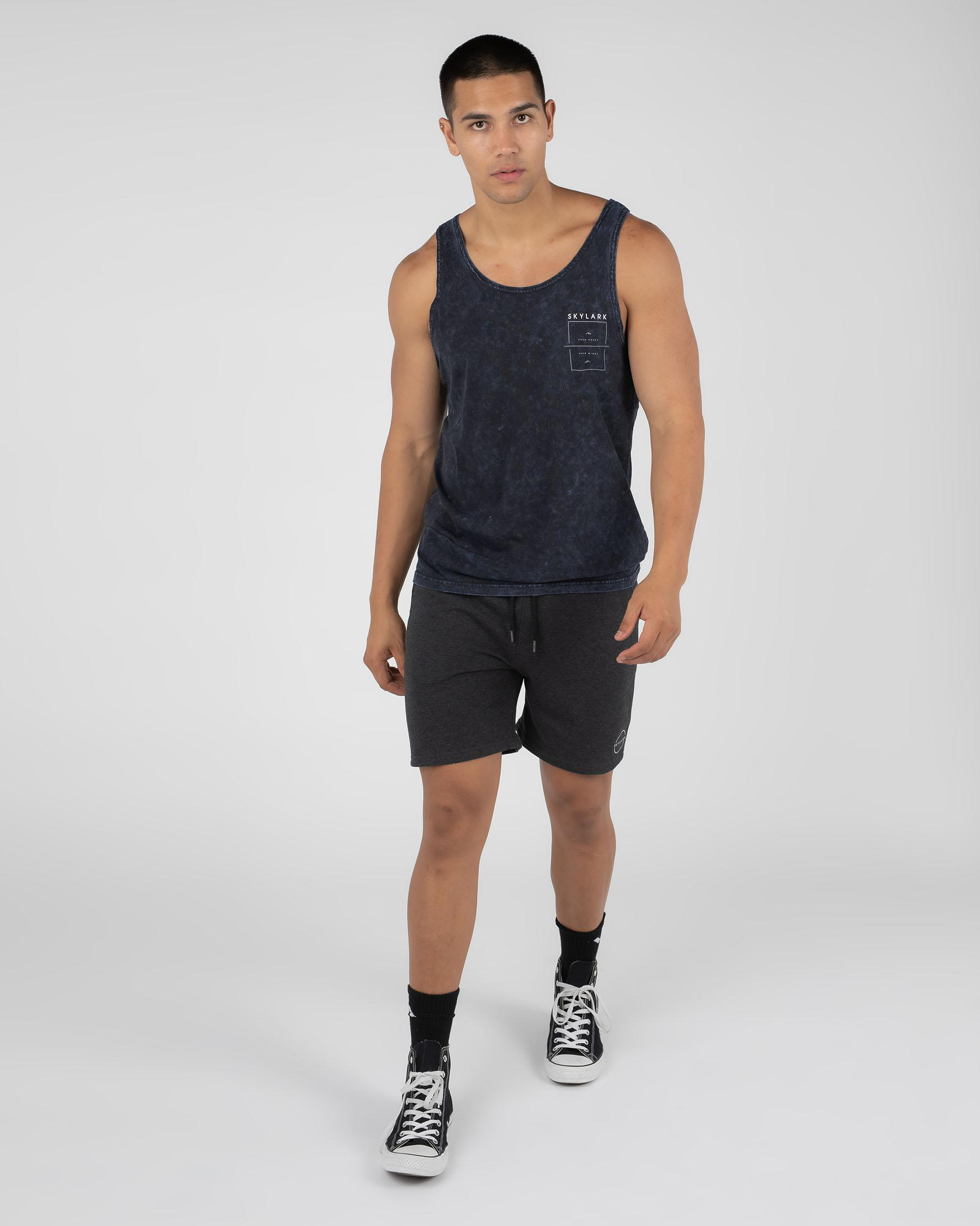 Shop Skylark Off Track House Shorts In Black Marle - Fast Shipping ...