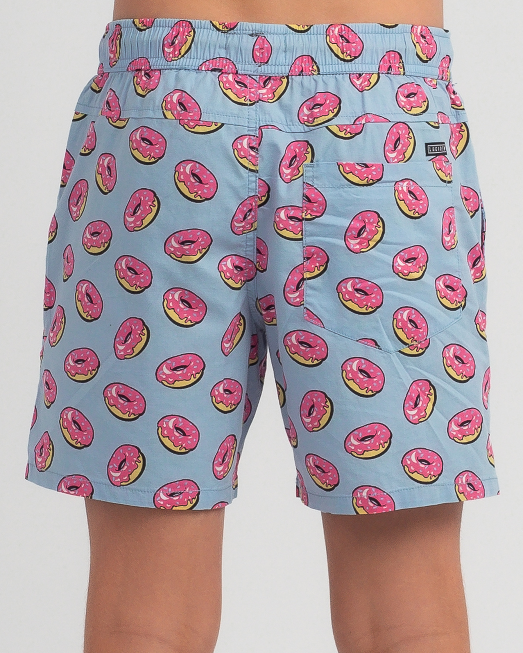 Lucid Boys' Donuts Mully Shorts In Light Blue - FREE* Shipping & Easy ...