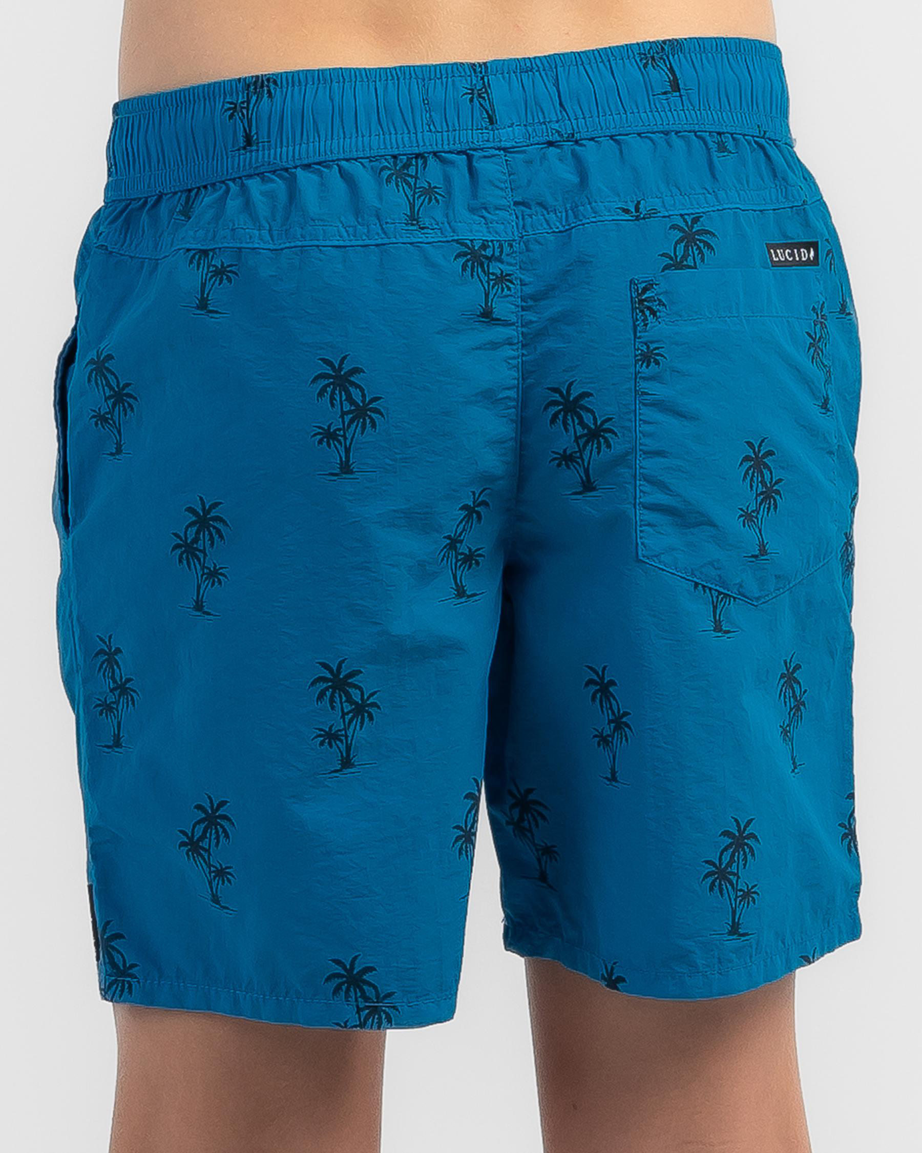 Shop Lucid Boys' Kuta Mully Shorts In Teal - Fast Shipping & Easy ...