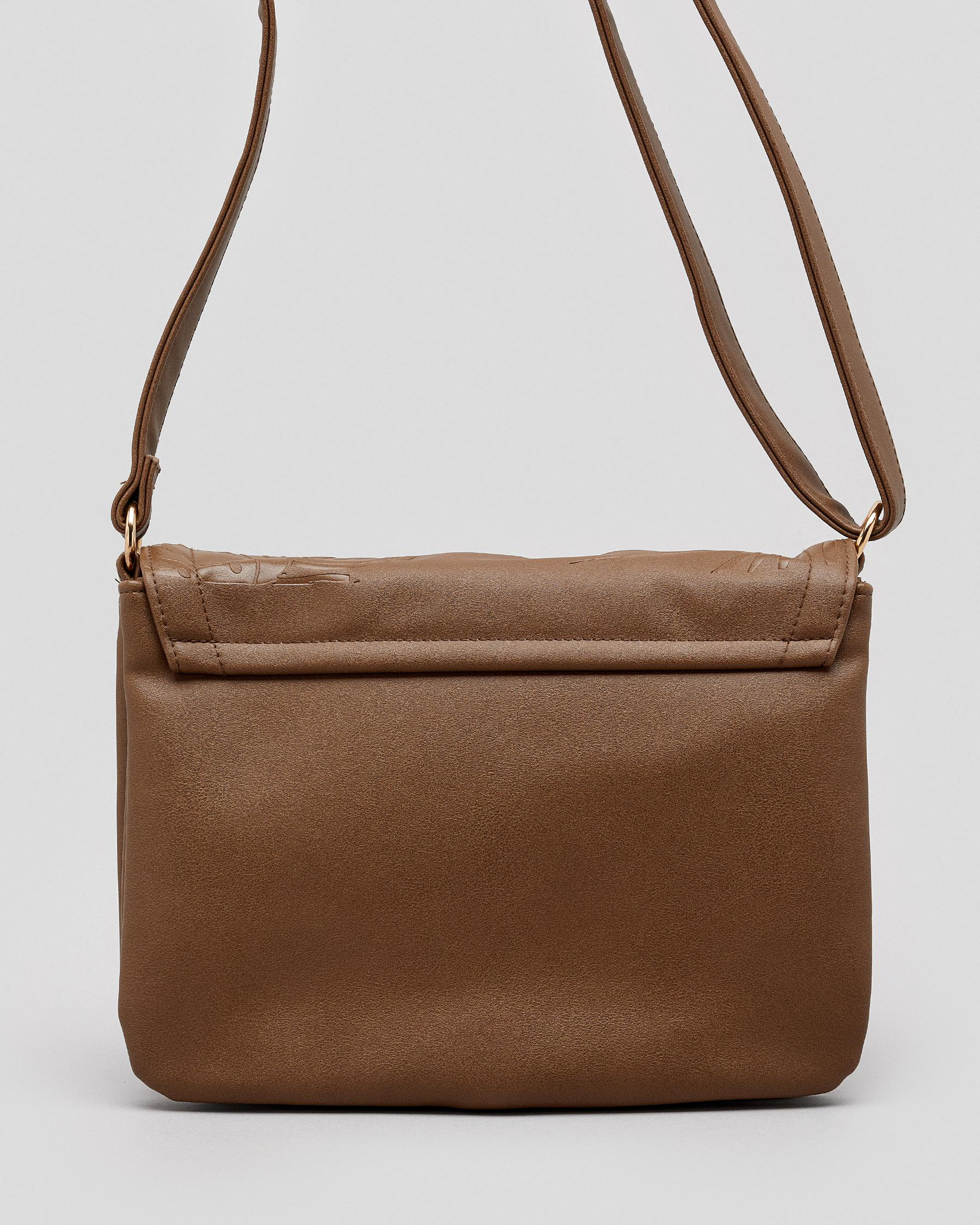Shop Billabong Sandy Hand Bag In Chocolate - Fast Shipping & Easy ...