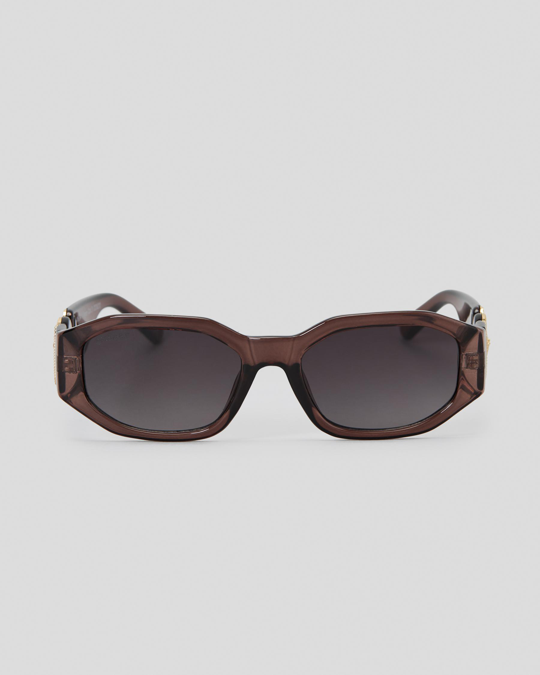 Shop ONEDAY Vogue Sunglasses In Black/smoke - Fast Shipping & Easy ...