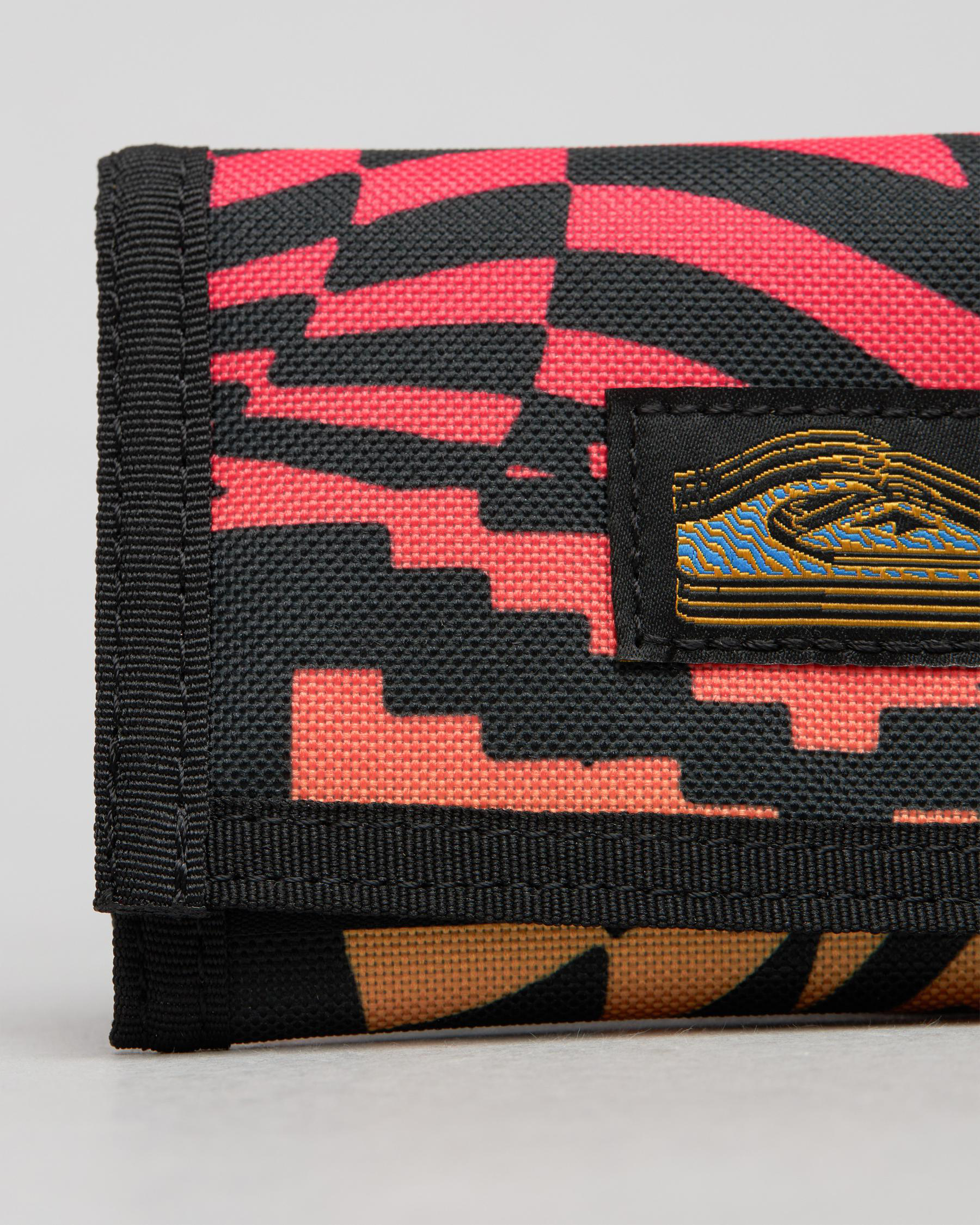 Shop Quiksilver The Everydaily Tri-Fold Wallet In Fiery Coral - Fast ...