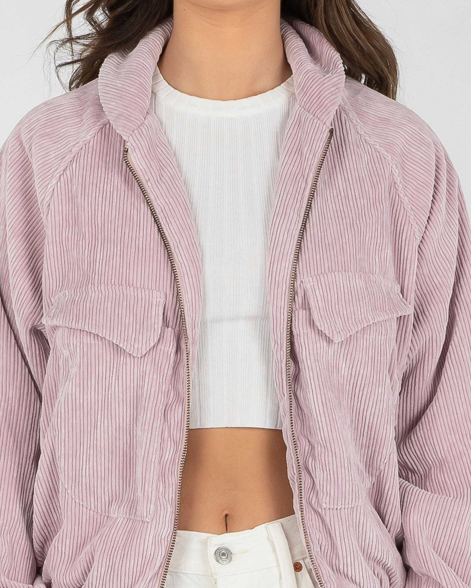 Shop Rusty Nightfall Hooded Jacket In Peachy Keen - Fast Shipping ...