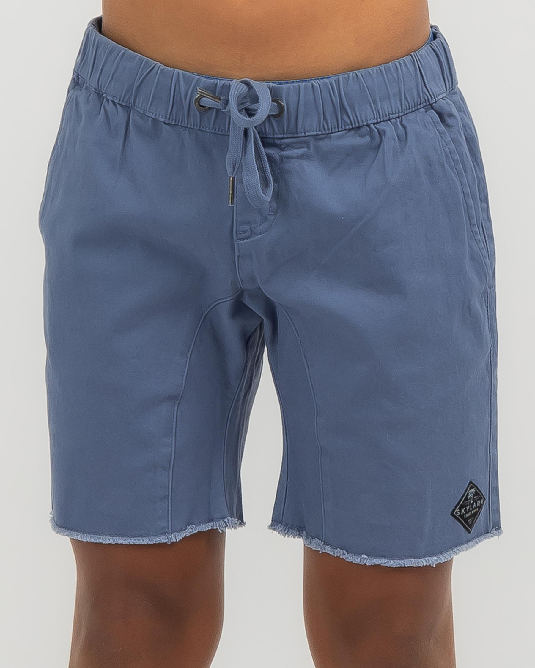 Shop Skylark Boys' Erase Drop Crotch Shorts In Lt Blue - Fast Shipping ...