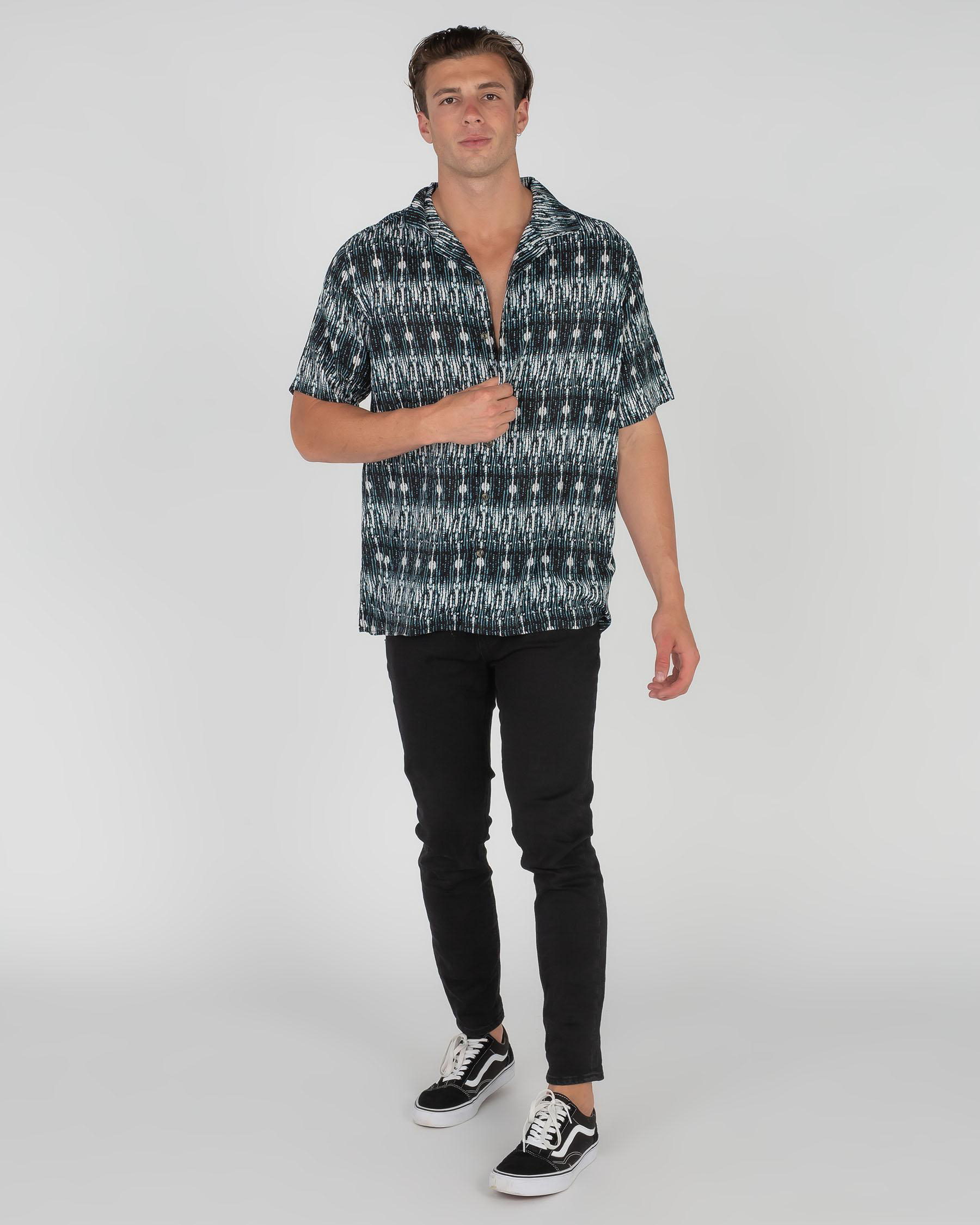 Shop Rusty Matrix Cuban Shirt In Black - Fast Shipping & Easy Returns ...