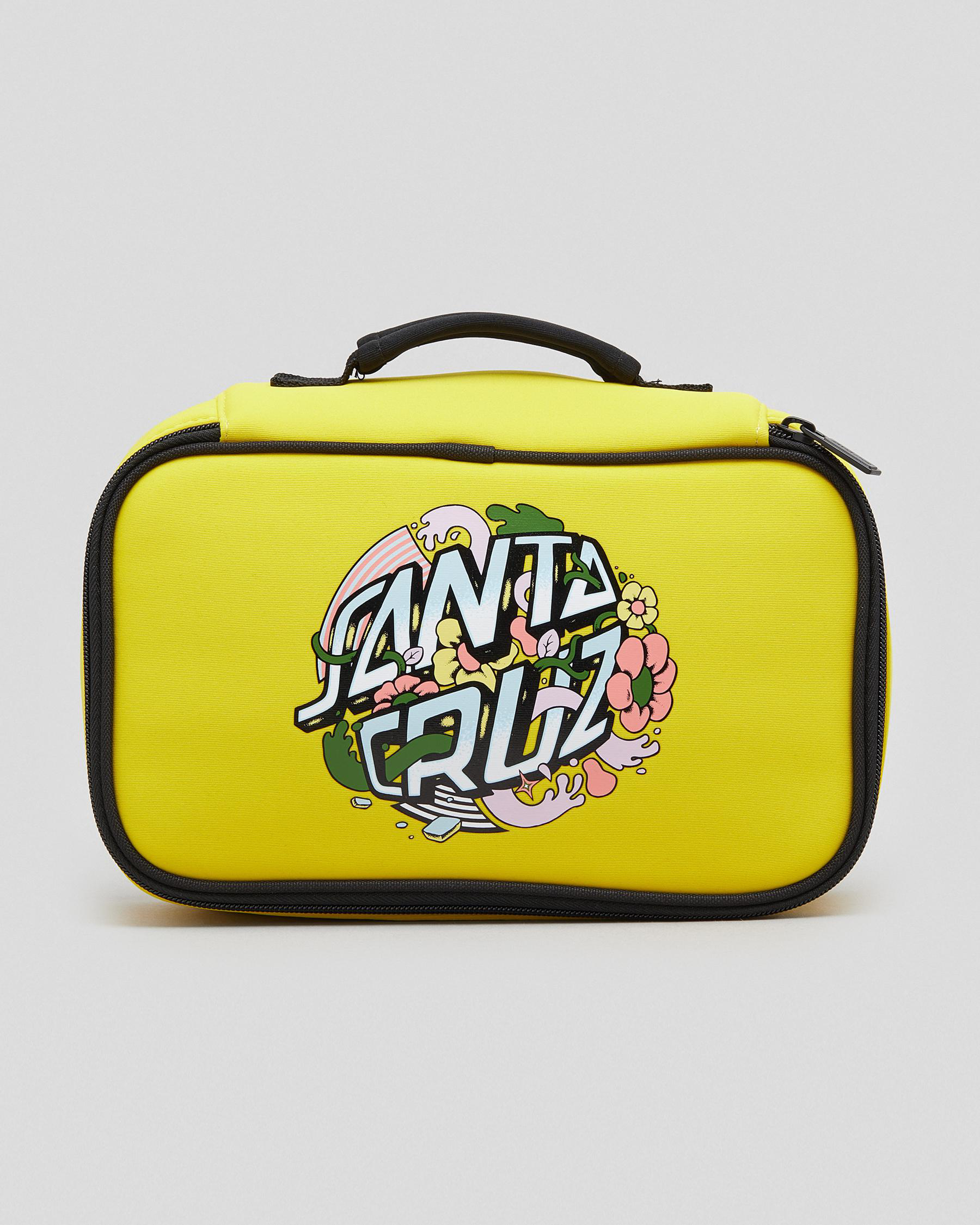 Shop Santa Cruz Strange Fisheye Dot Lunch Box In Bright Yellow - Fast ...