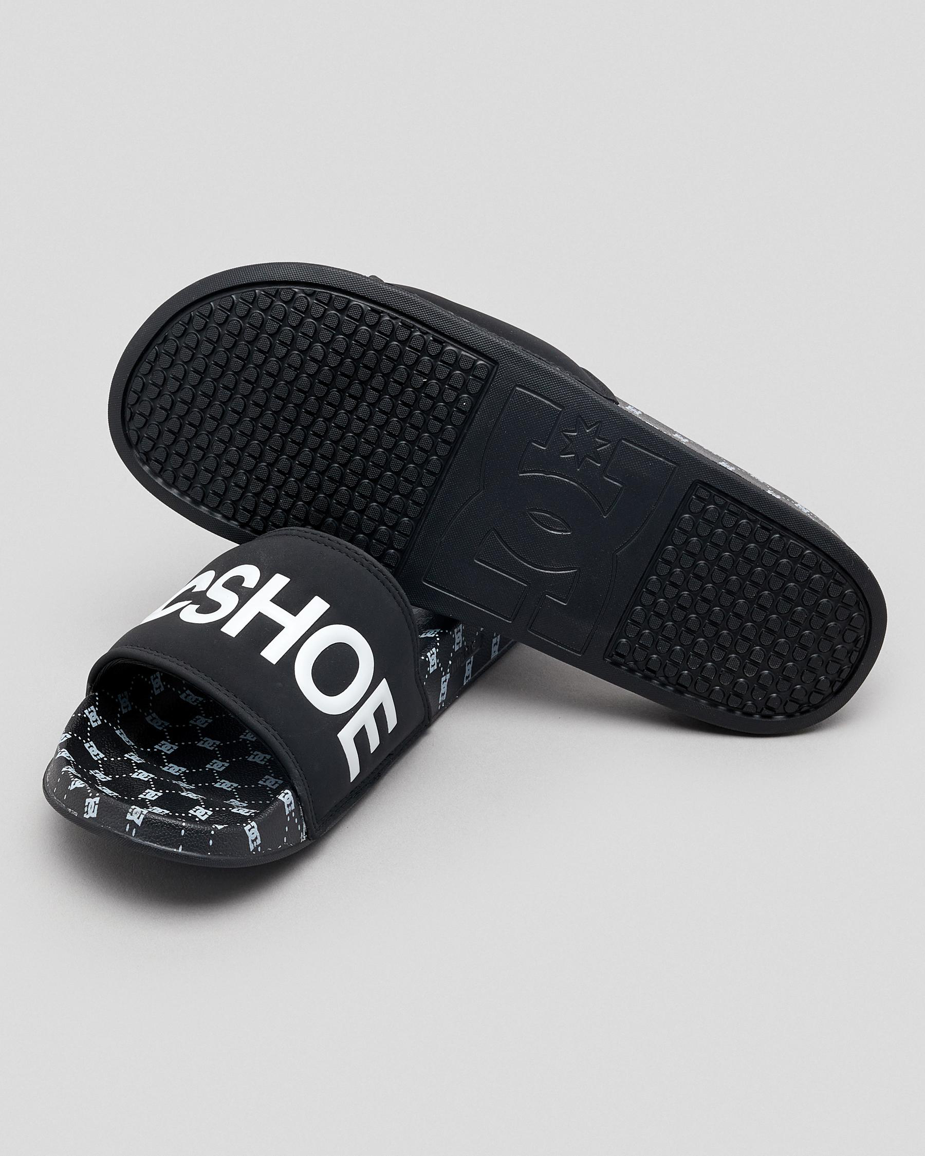 Shop DC Shoes DC Slide SE Slides In Black/monogram - Fast Shipping ...