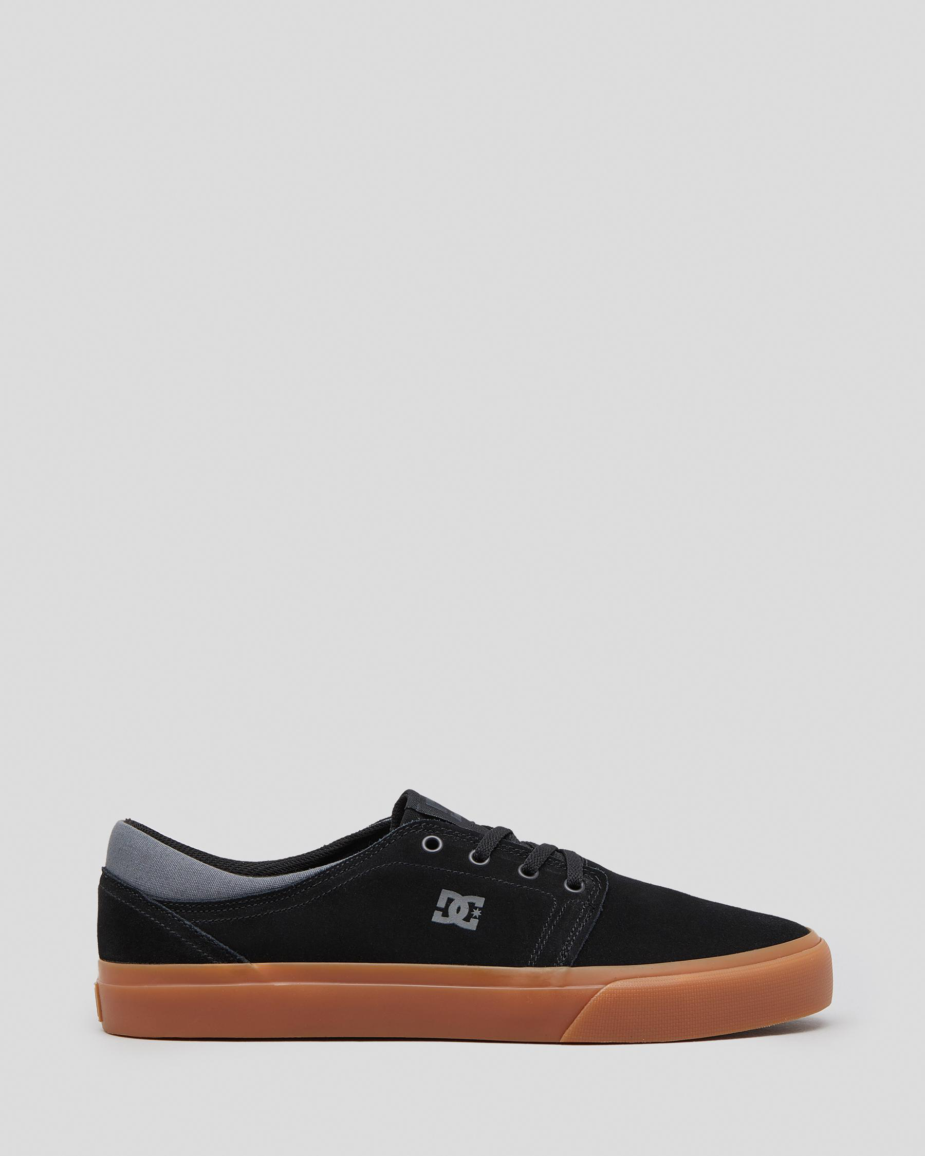 Shop DC Shoes Trase Shoes In Black/grey/white - Fast Shipping & Easy ...