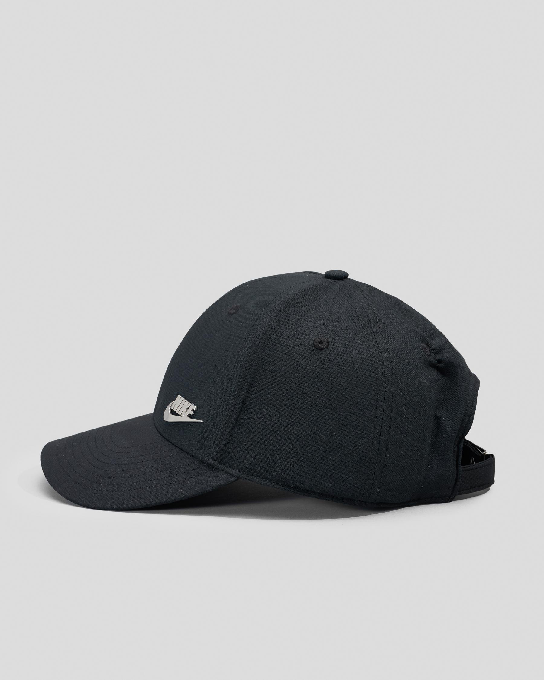 Shop Nike Club Cap In Black/metalic Silver - Fast Shipping & Easy ...