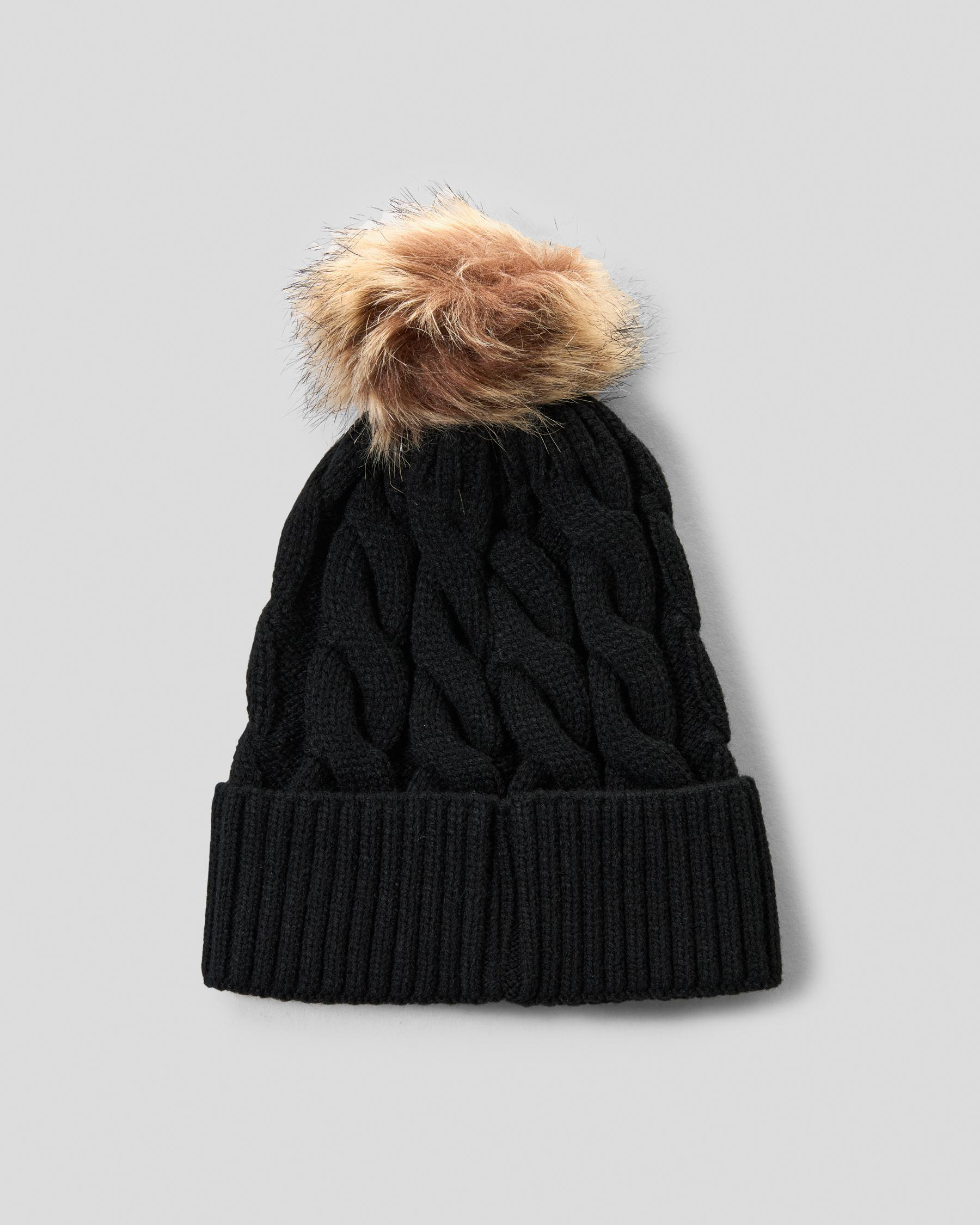 Shop Mooloola Miller Beanie In Black - Fast Shipping & Easy Returns ...