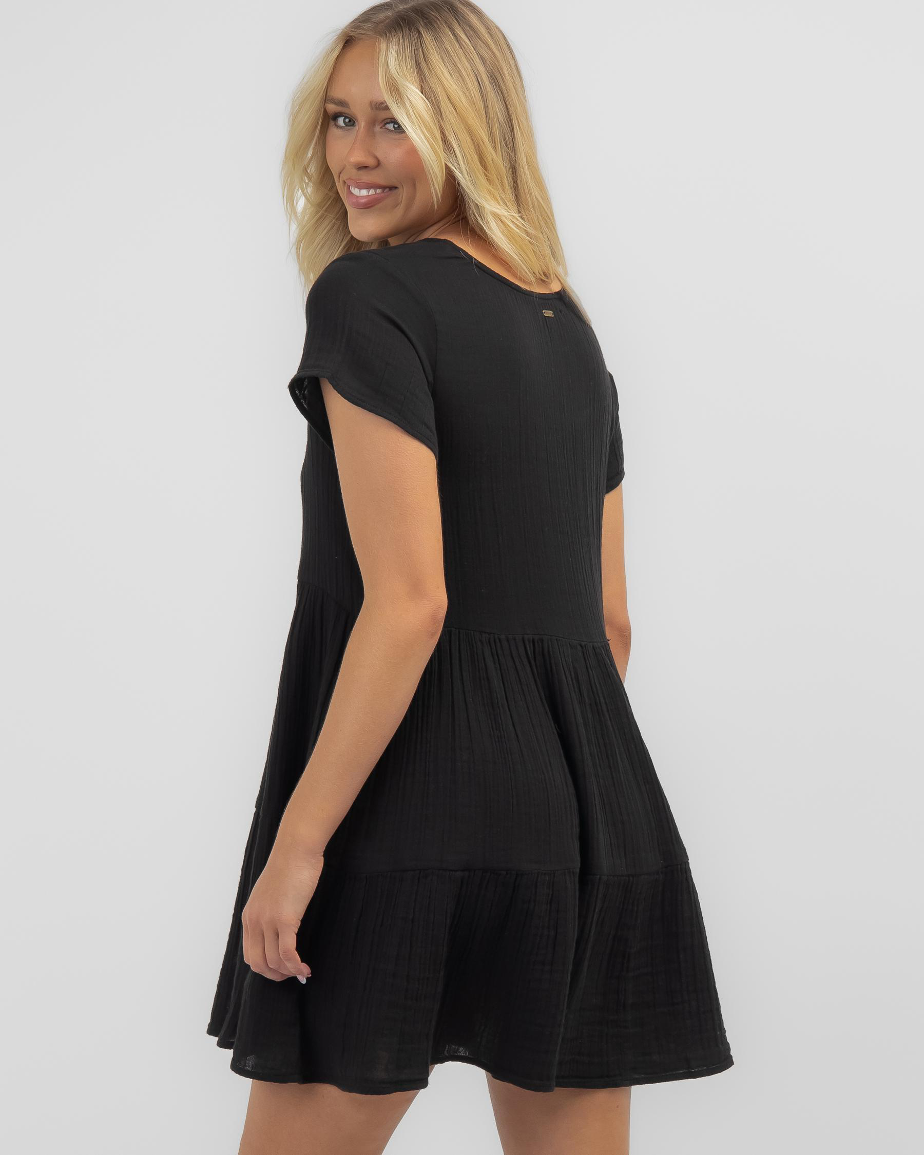 Shop Rip Curl Premium Surf Dress In Black - Fast Shipping & Easy ...
