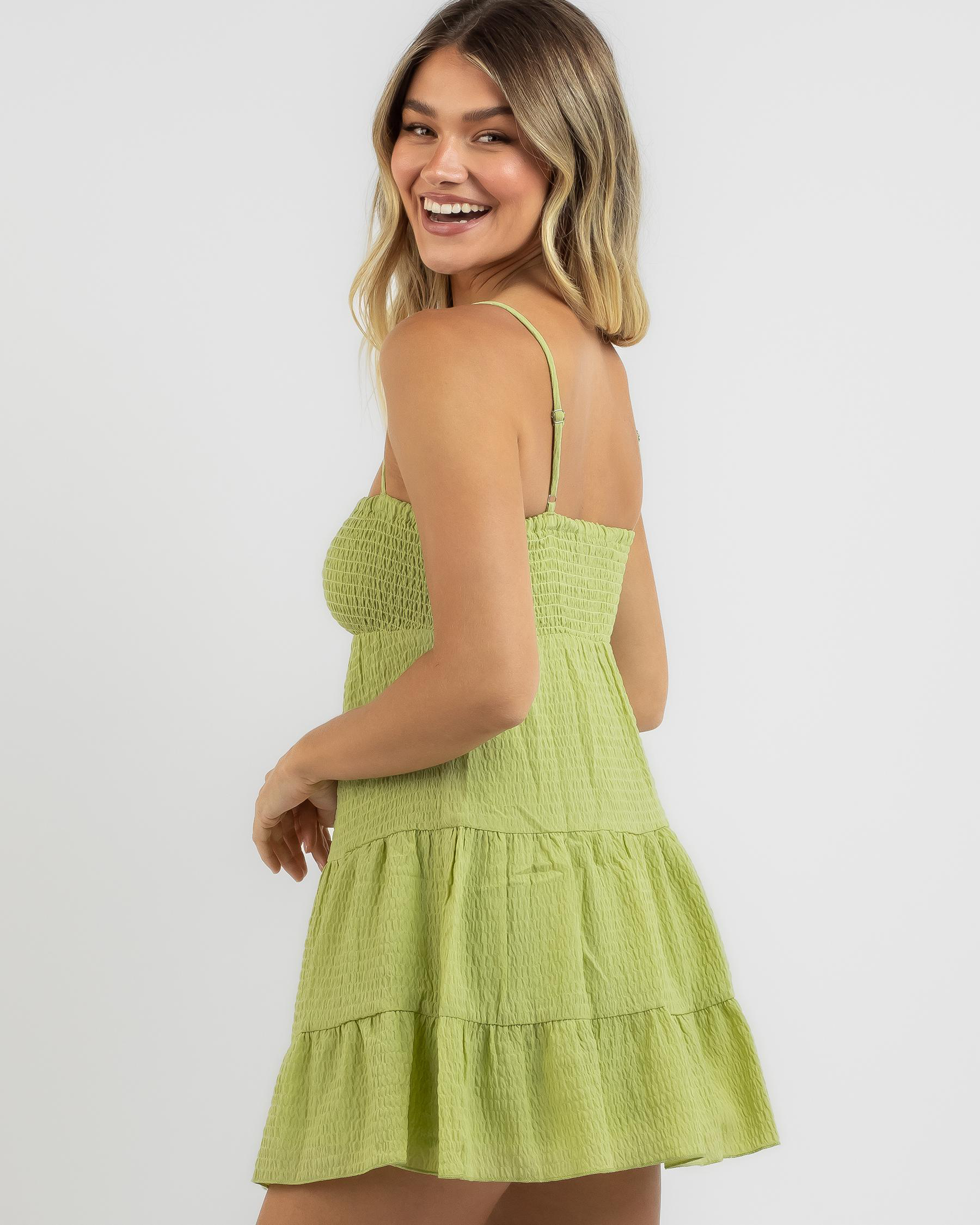 Shop Mooloola Curt Dress In Sage - Fast Shipping & Easy Returns - City ...