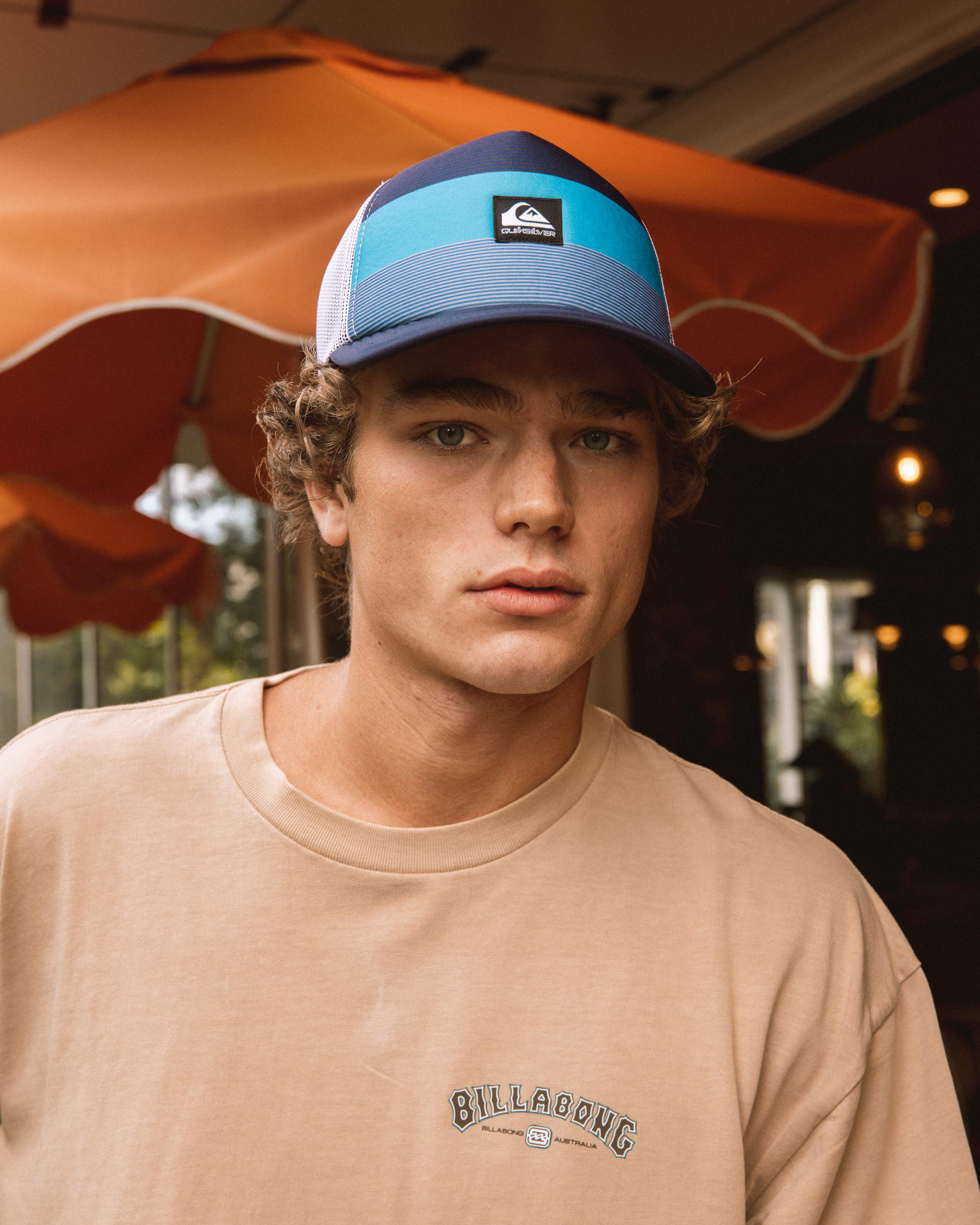 Shop Quiksilver Emu Coop Trucker Cap In Dark Navy - Fast Shipping ...