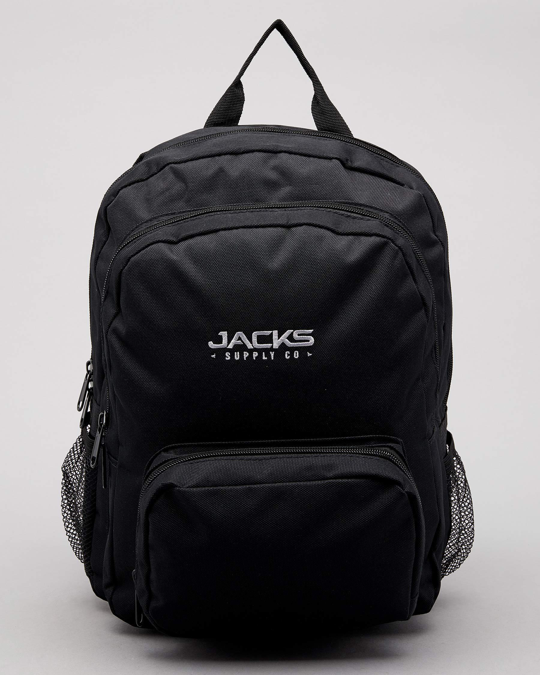 Shop Jacks Oblique Backpack In Black - Fast Shipping & Easy Returns ...