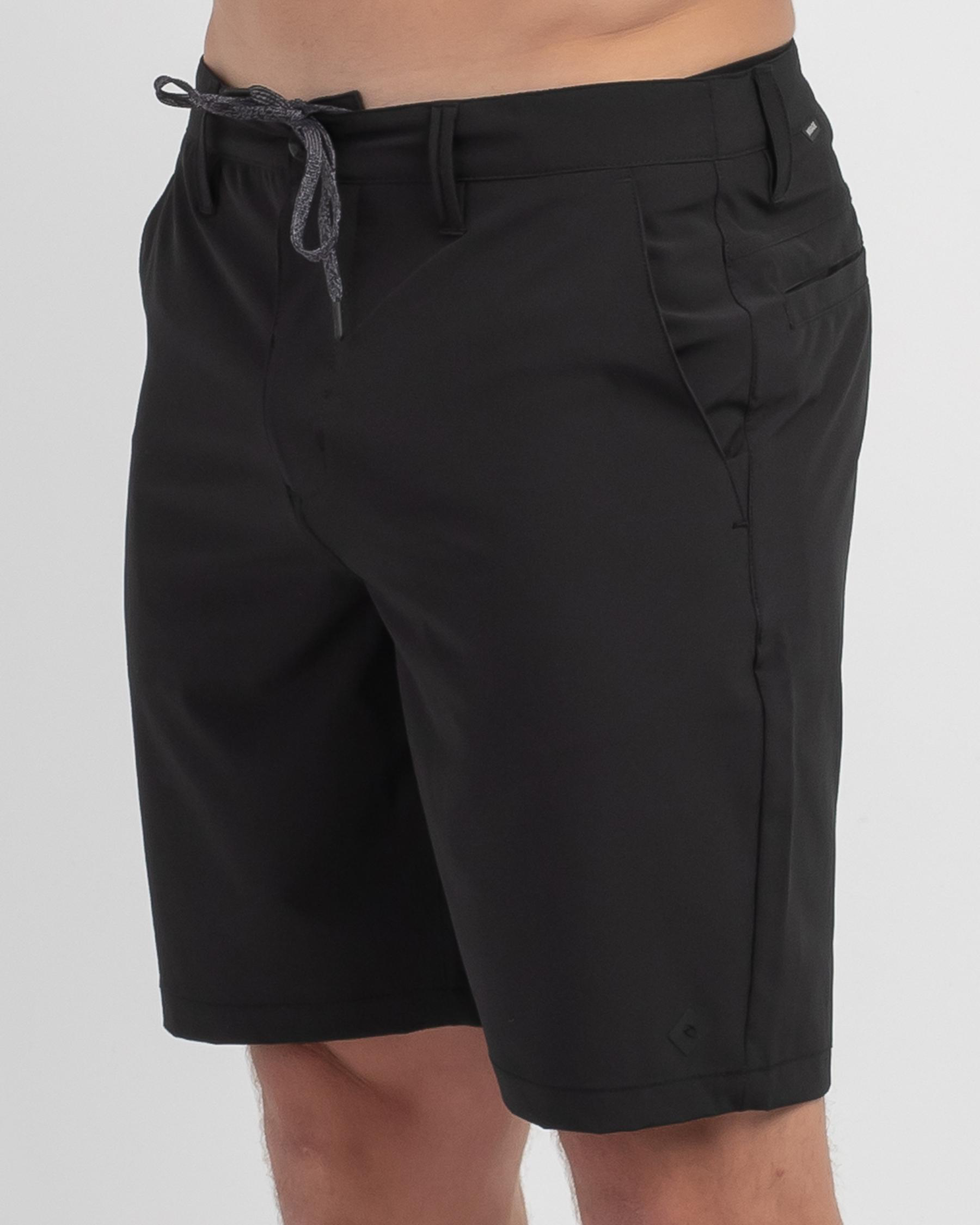 Shop Rip Curl La Punta Boardwalk 19" Shorts In Black - Fast Shipping ...