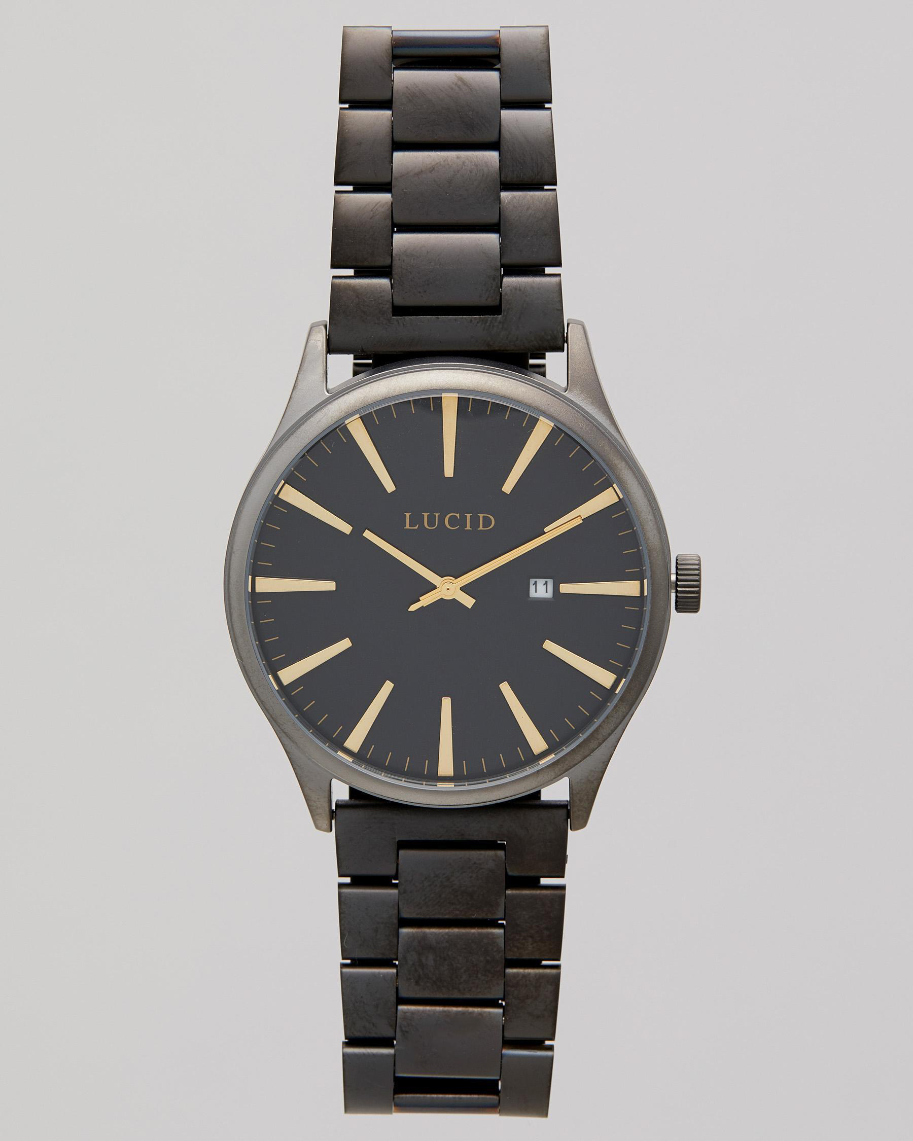 Shop Lucid Shield Watch In Gun/gun/gold - Fast Shipping & Easy Returns ...