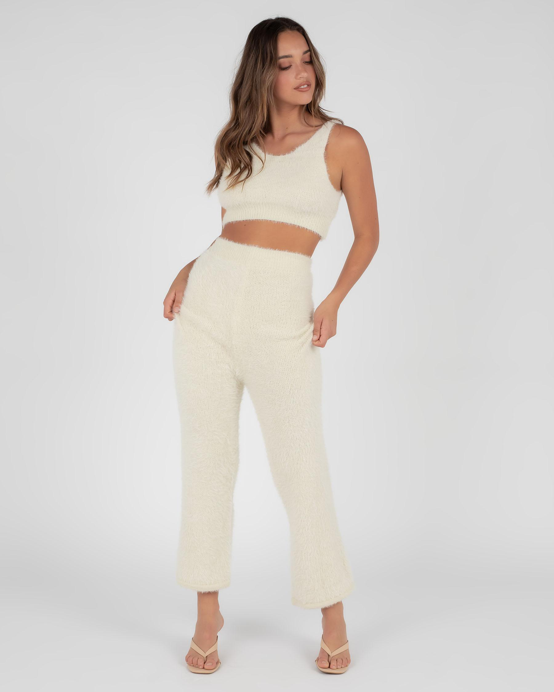 Shop Pink Diamond Yogi Pants In White - Fast Shipping & Easy Returns ...