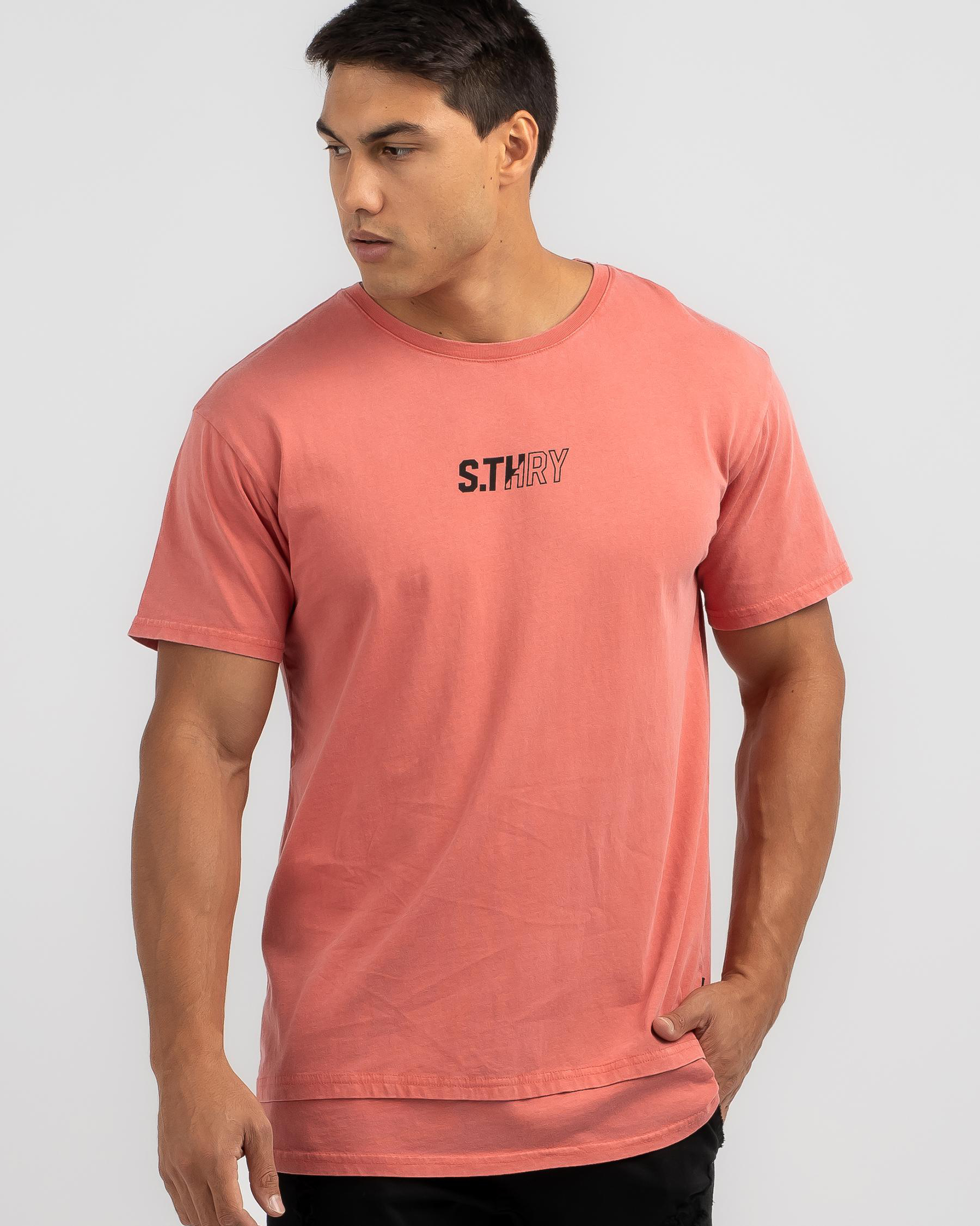 Shop Silent Theory Axel T-Shirt In Red - Fast Shipping & Easy Returns ...